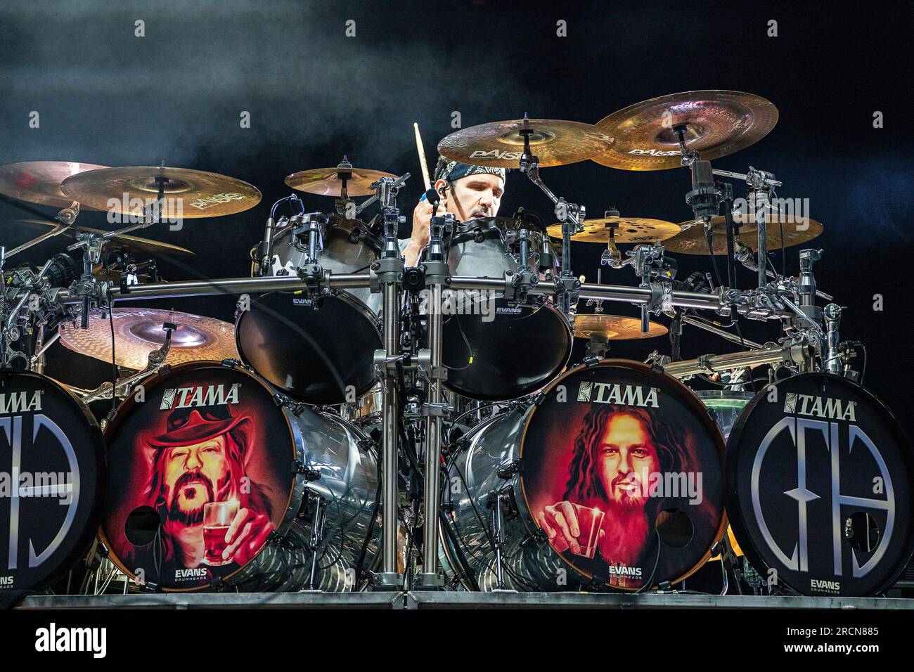 Charlie Benante of Pantera performs at Inkcarceration Music and Tattoo ...