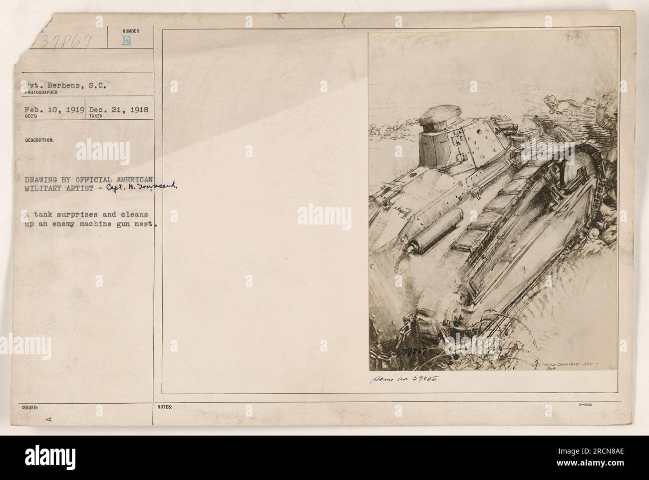 Pvt. Berhens captures a photograph of a surprising tank that takes out ...