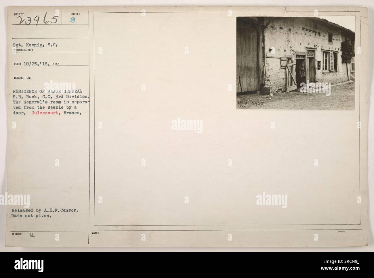 Major general b b buck hi-res stock photography and images - Alamy