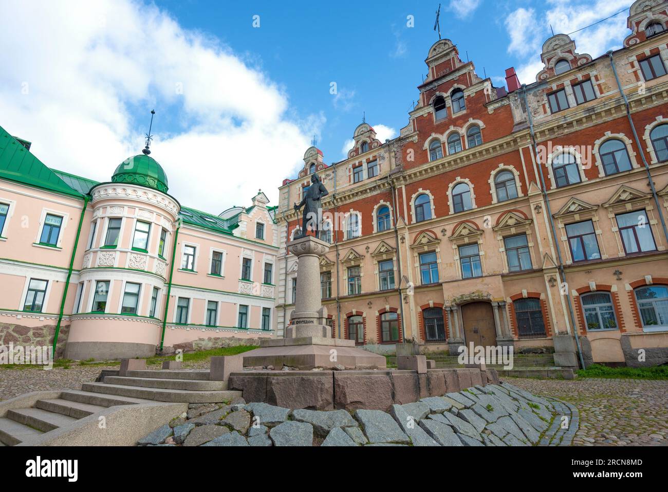 VYBORG, RUSSIA - OCTOBER 04, 2018: Monument to the founder of the ...