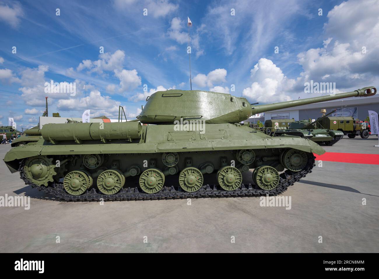 MOSCOW REGION, RUSSIA - AUGUST 25, 2020: IS-2 is a Soviet heavy tank ...