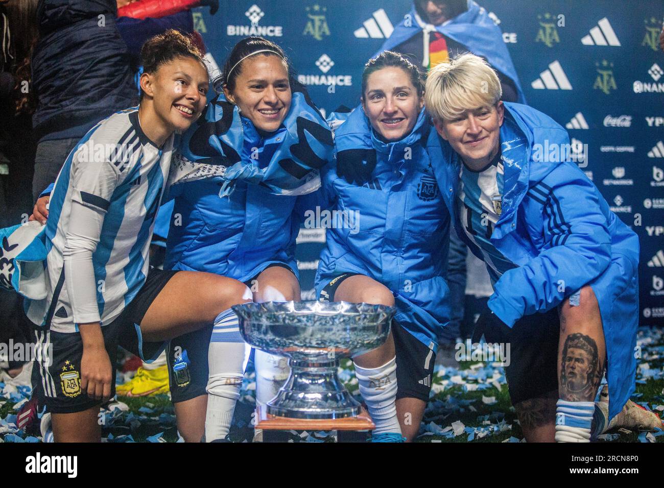 Julieta Cruz, Romina Nunez, Eliana Stabile and Yamila Rodriguez seen ...
