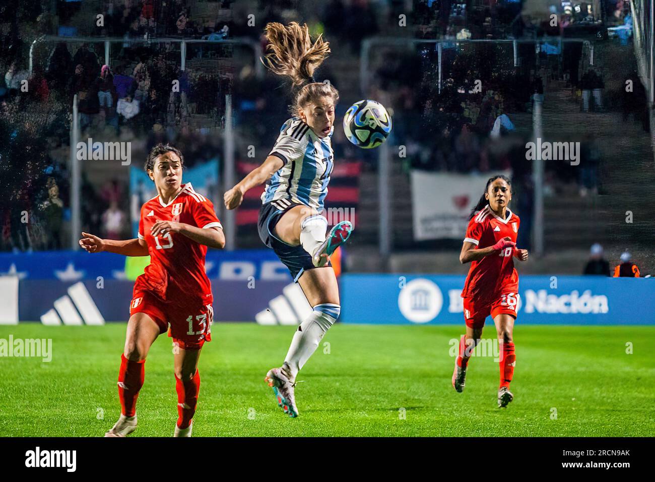 Estafania Banini of Argentina seen in action during the women's ...