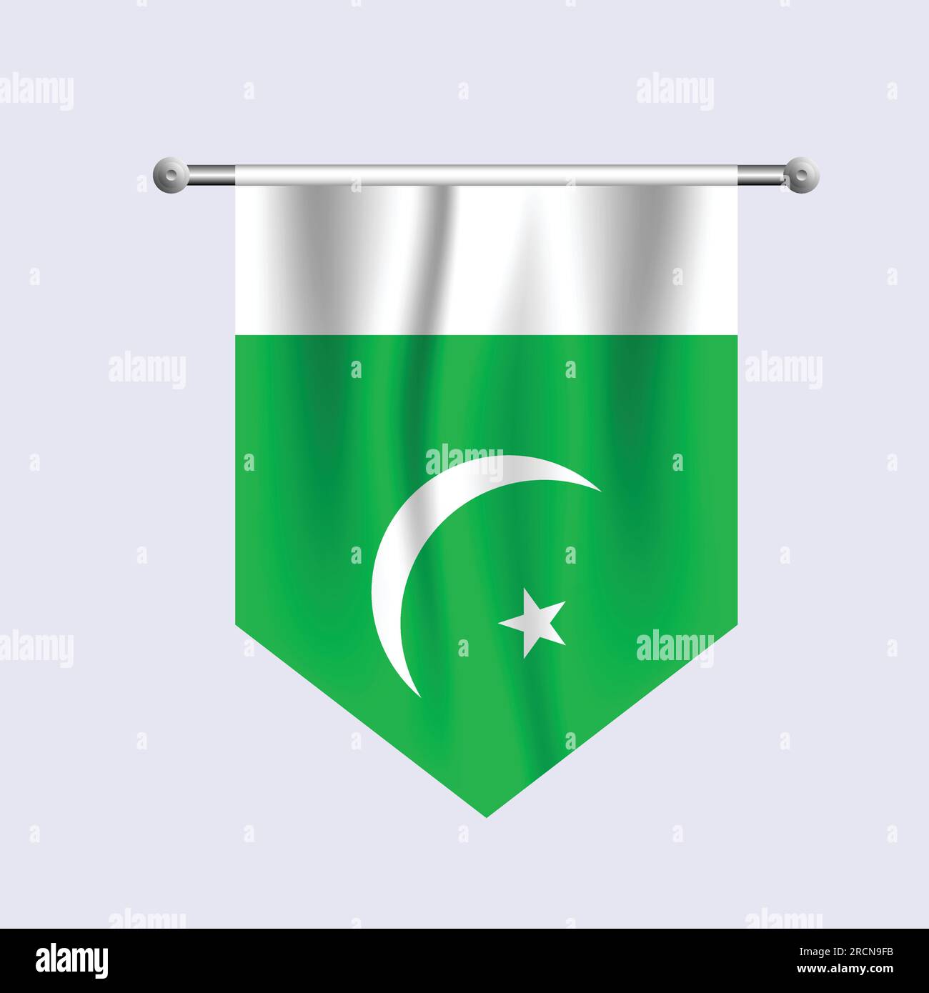 Official flag of pakistan Stock Vector Images - Alamy