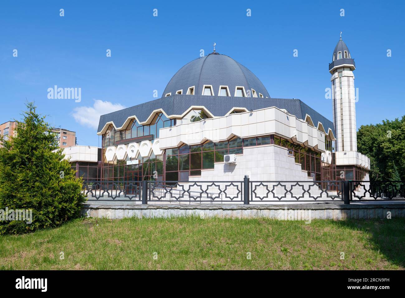 NALCHIK, RUSSIA - JUNE 11, 2023: The central mosque of Nalchik on a ...