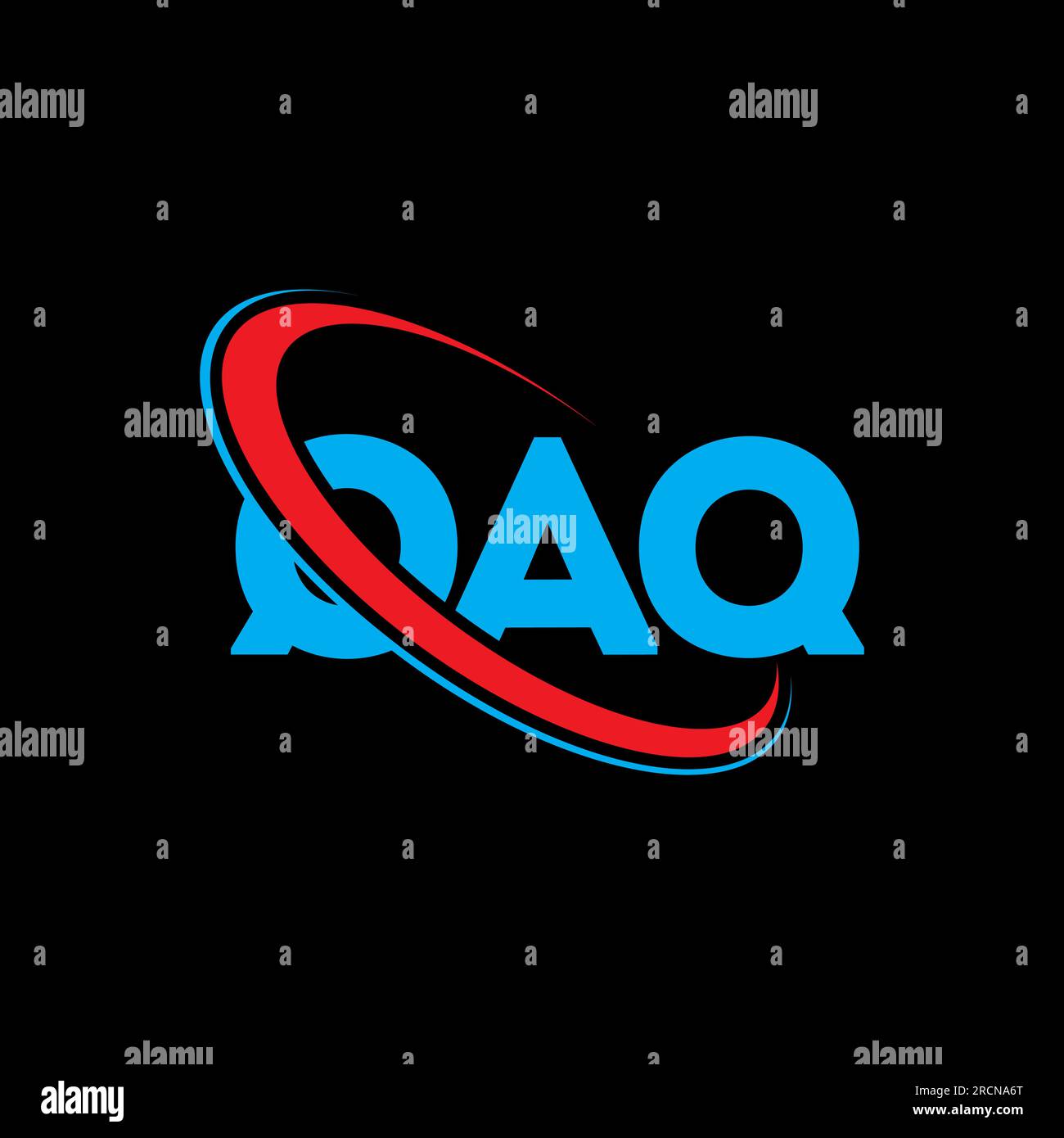 QAQ logo. QAQ letter. QAQ letter logo design. Initials QAQ logo linked with circle and uppercase ...