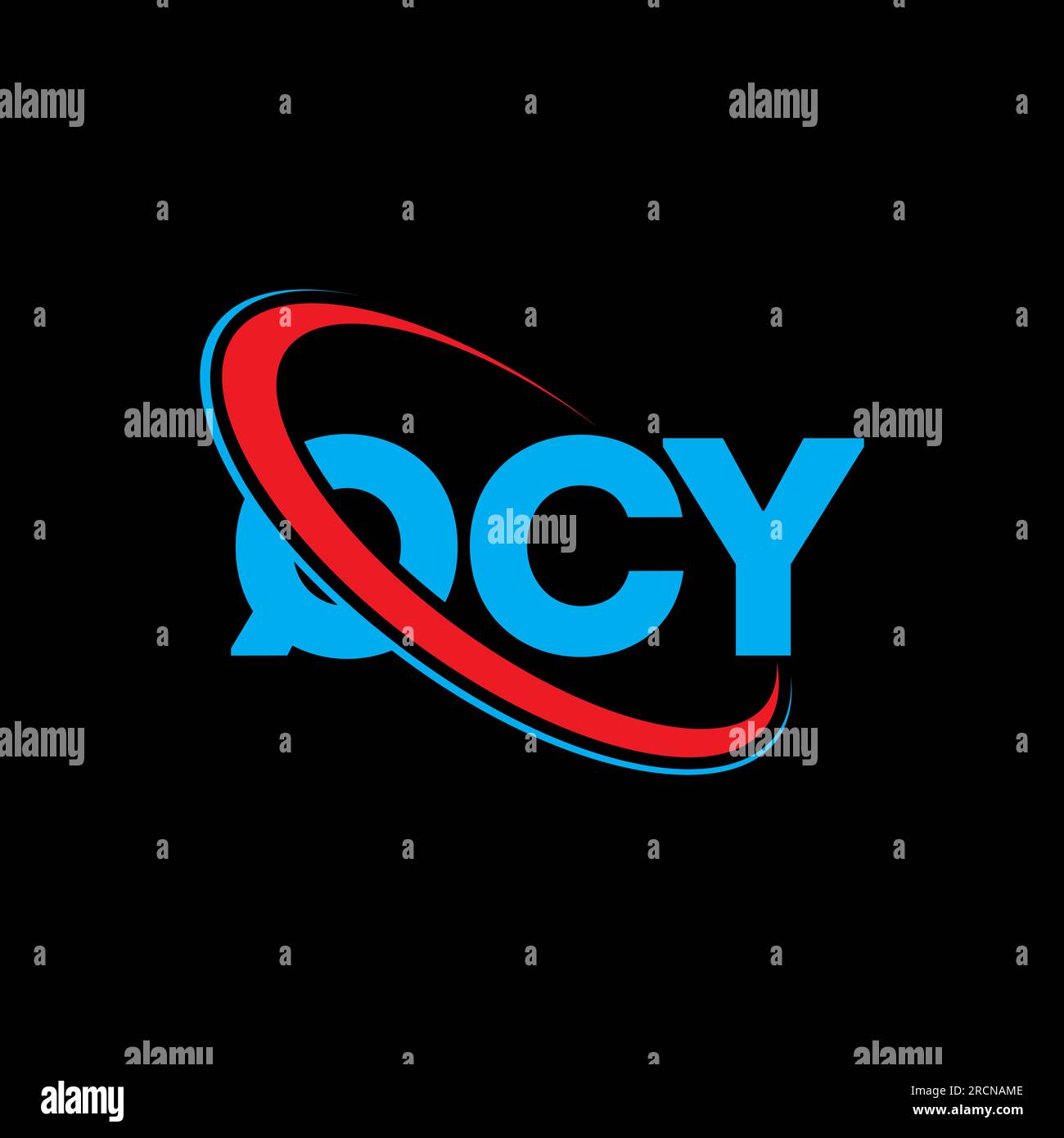 QCY logo. QCY letter. QCY letter logo design. Initials QCY logo linked ...
