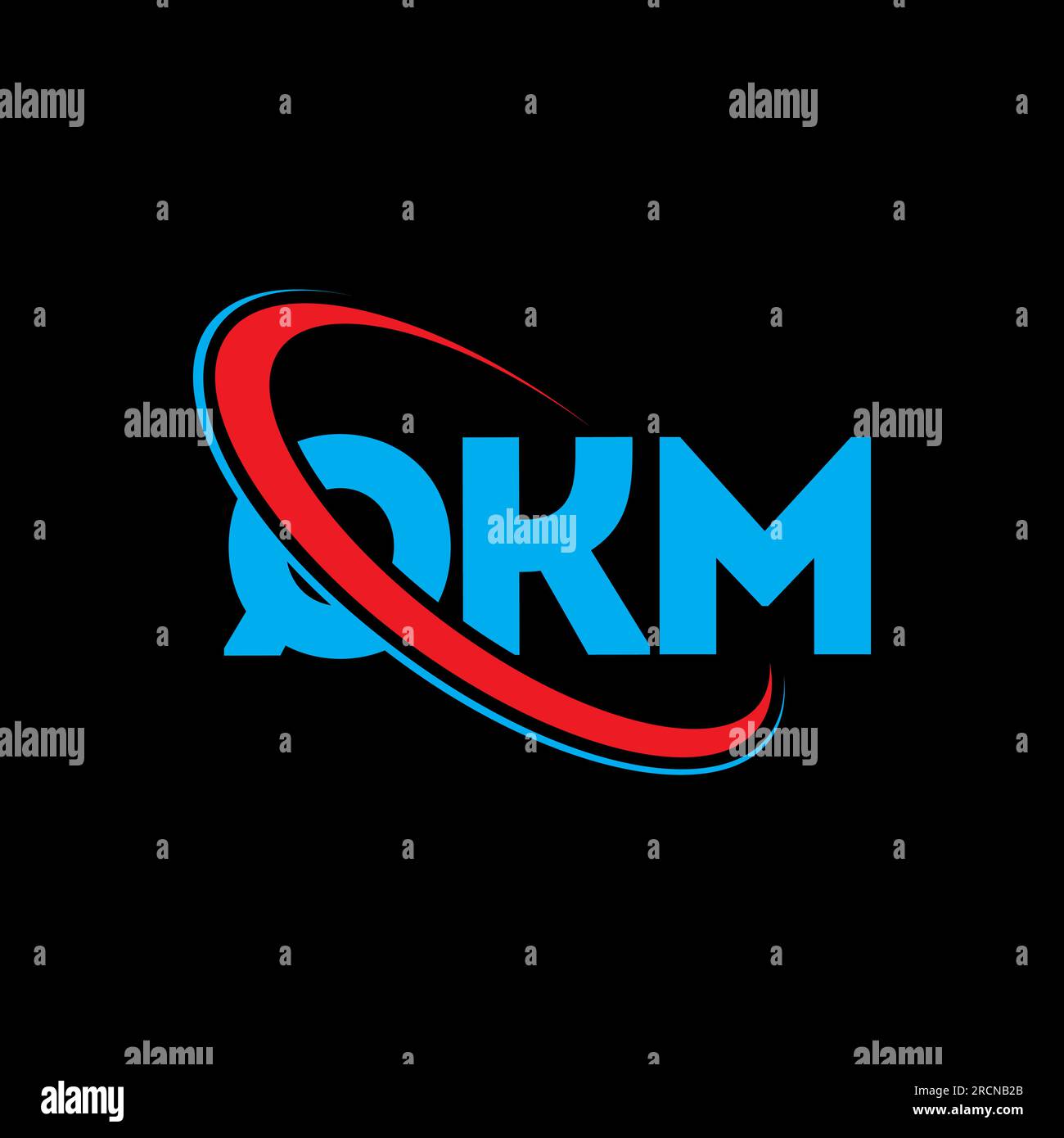 QKM logo. QKM letter. QKM letter logo design. Initials QKM logo linked ...