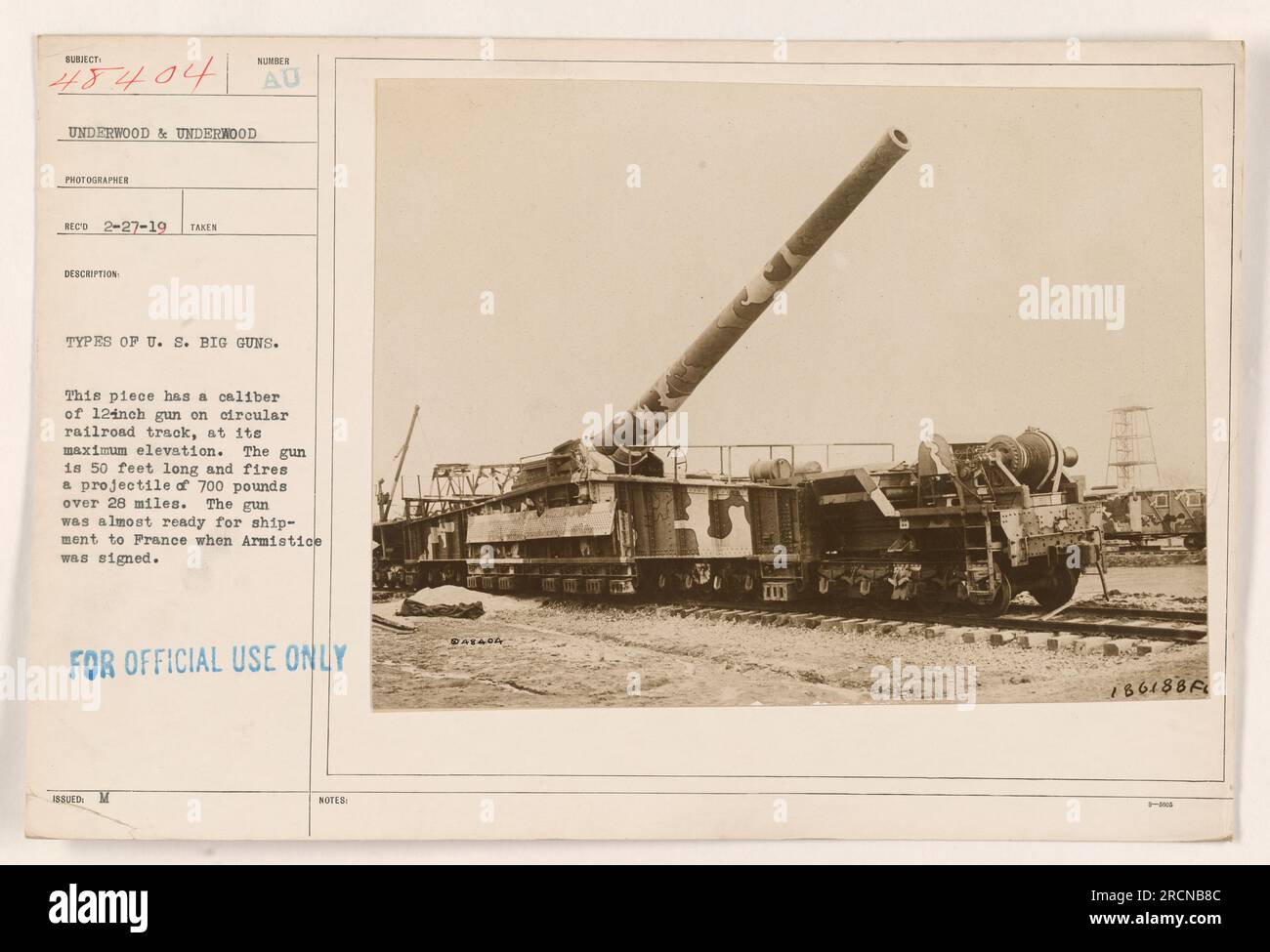 A 12-inch gun mounted on a circular railroad track is shown in this ...