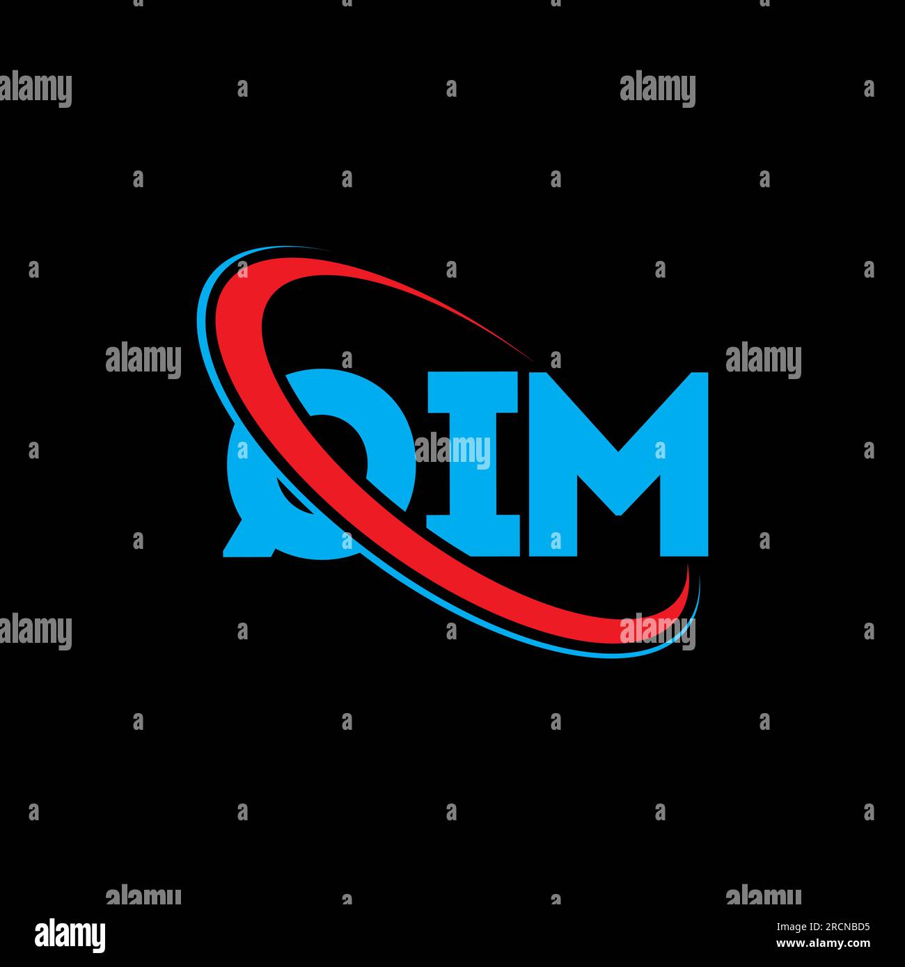 QIM logo. QIM letter. QIM letter logo design. Initials QIM logo linked with circle and uppercase ...