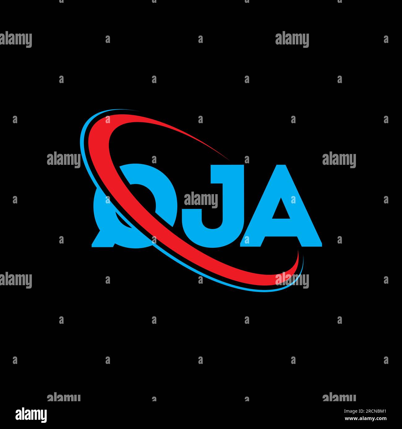QJA logo. QJA letter. QJA letter logo design. Initials QJA logo linked ...