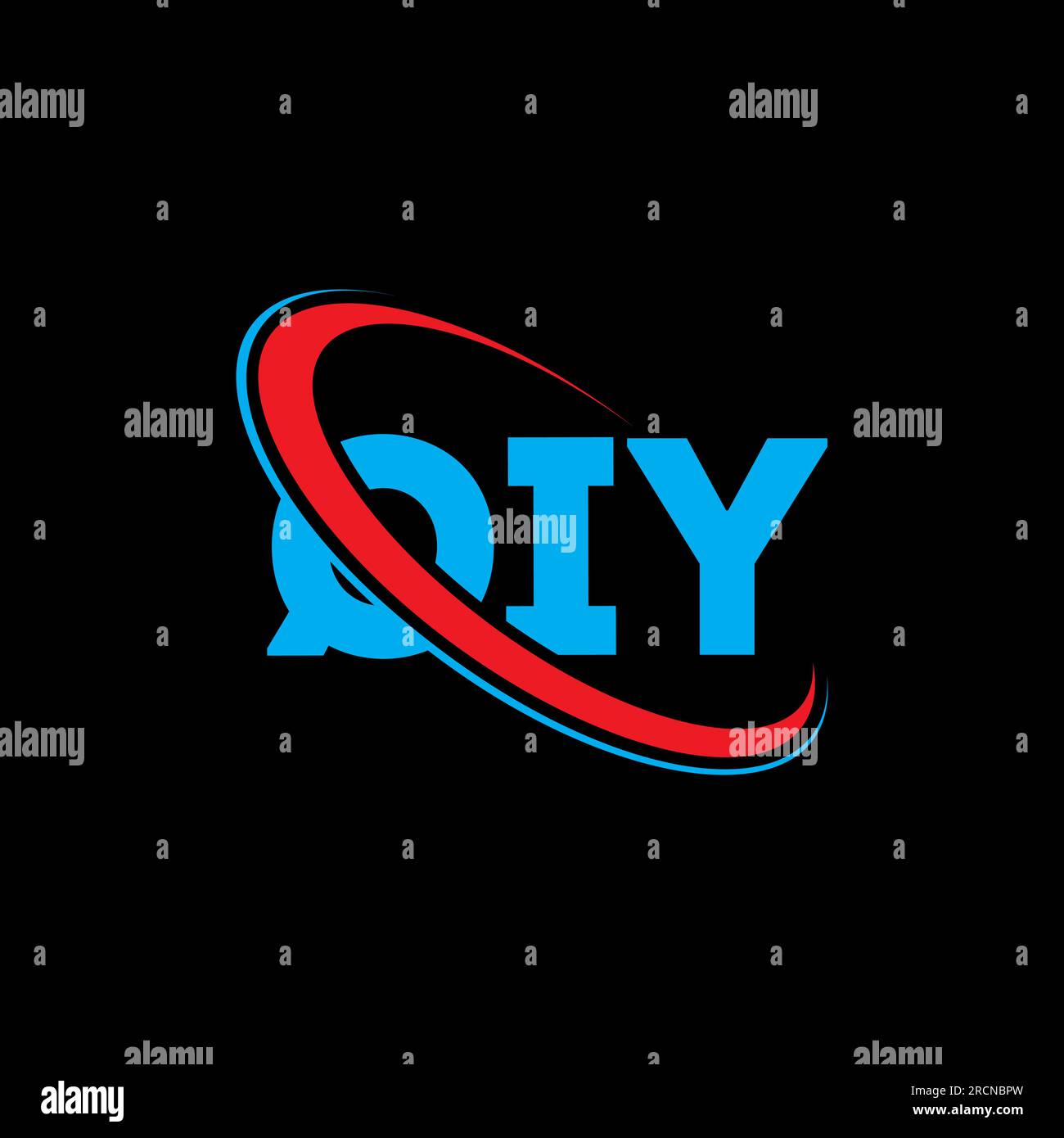 QIY logo. QIY letter. QIY letter logo design. Initials QIY logo linked ...