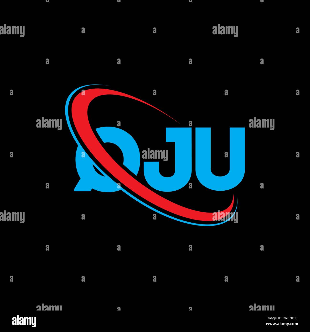 QJU logo. QJU letter. QJU letter logo design. Initials QJU logo linked ...