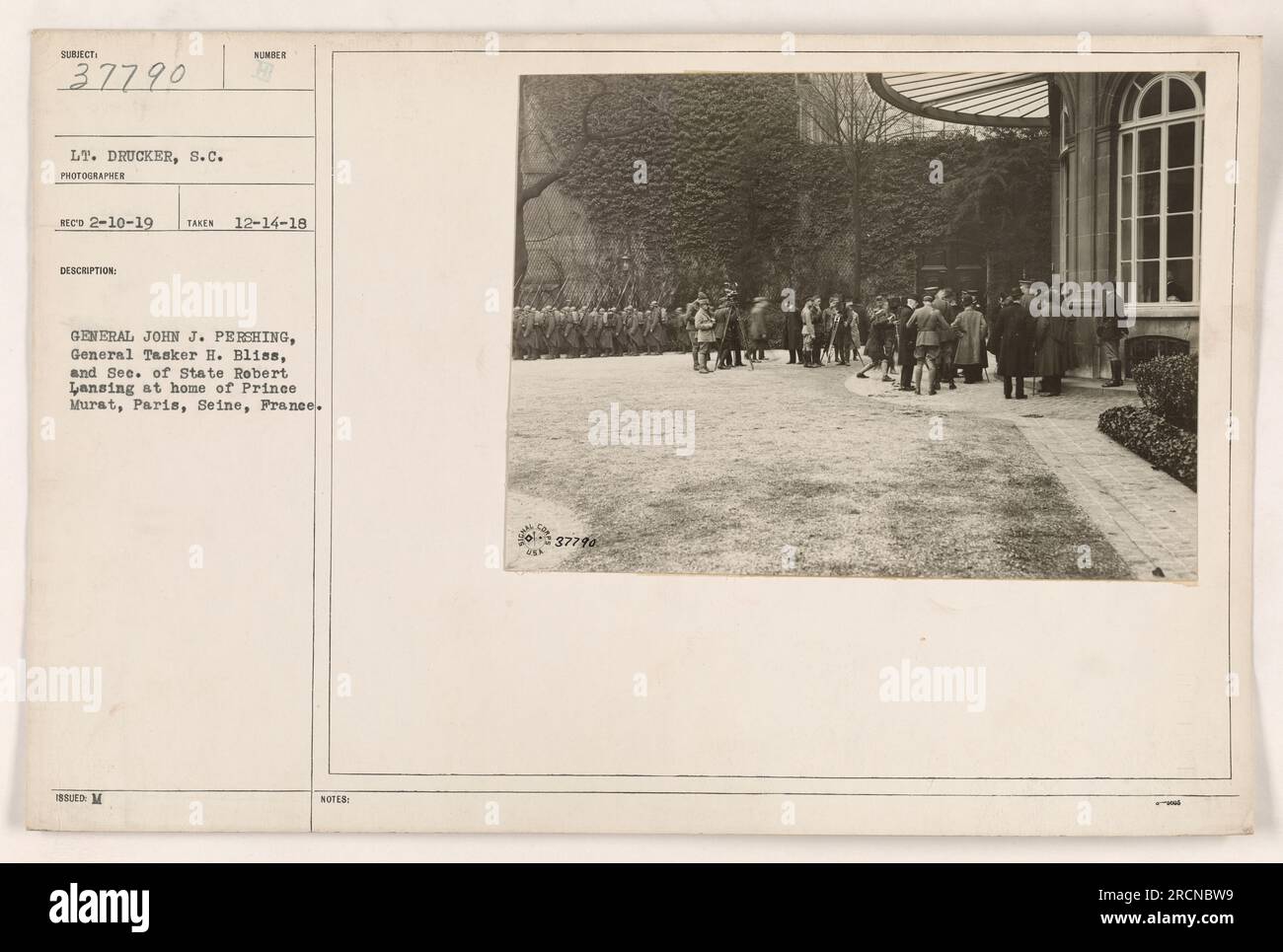 General John J. Pershing, General Tasker H. Bliss, and Secretary of ...