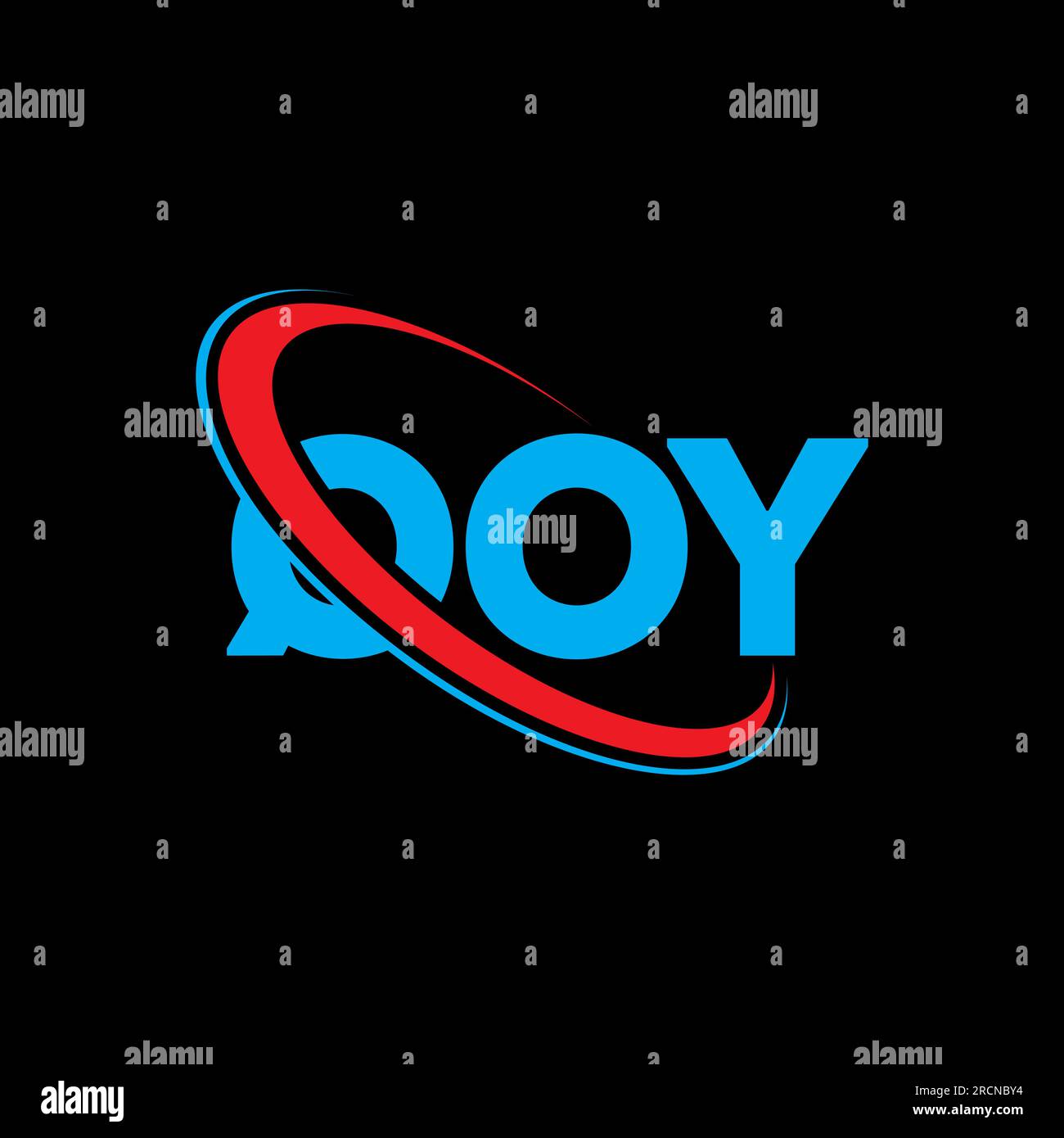 QOY logo. QOY letter. QOY letter logo design. Initials QOY logo linked ...
