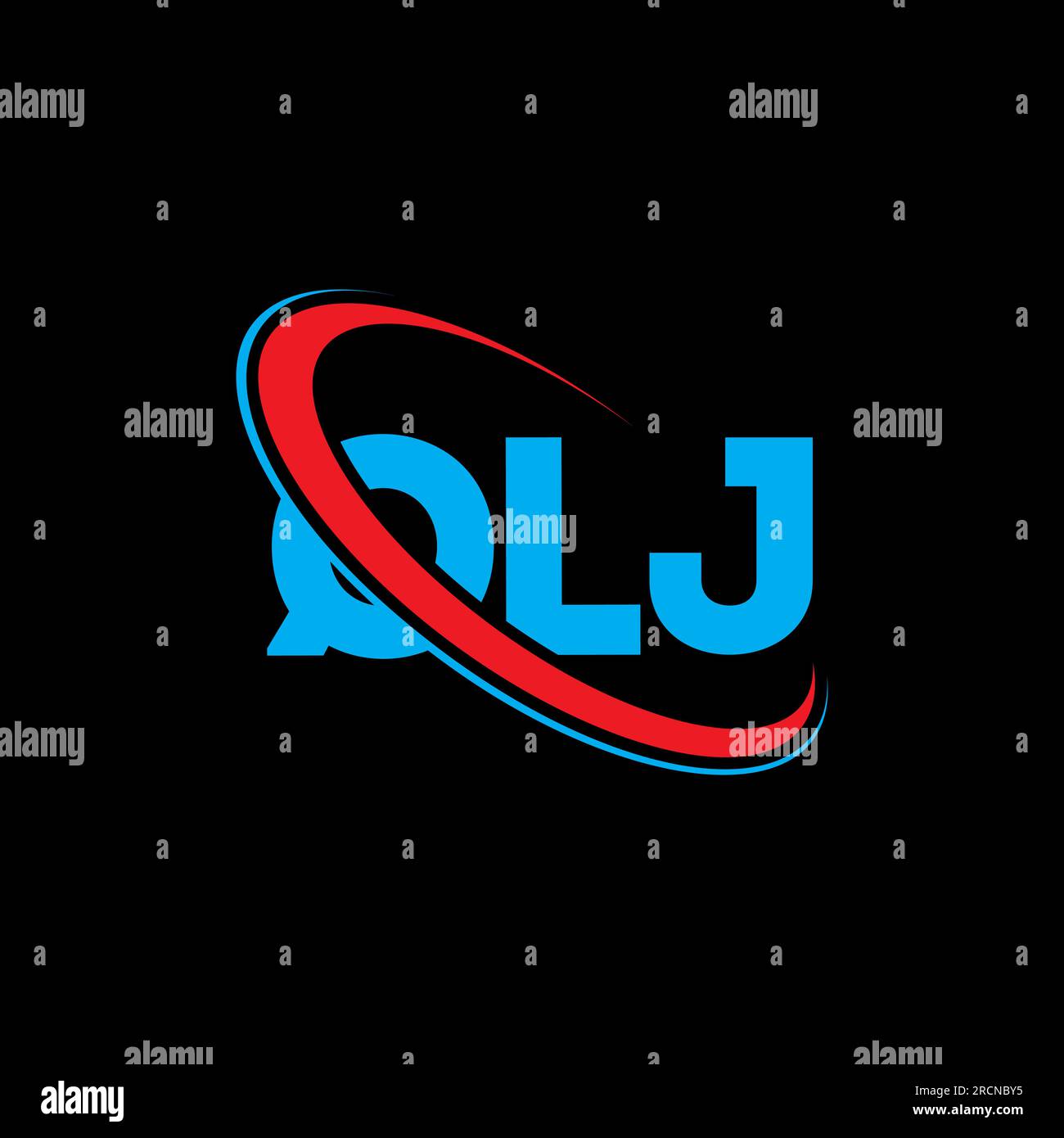 Qlj logo design Stock Vector Images - Alamy