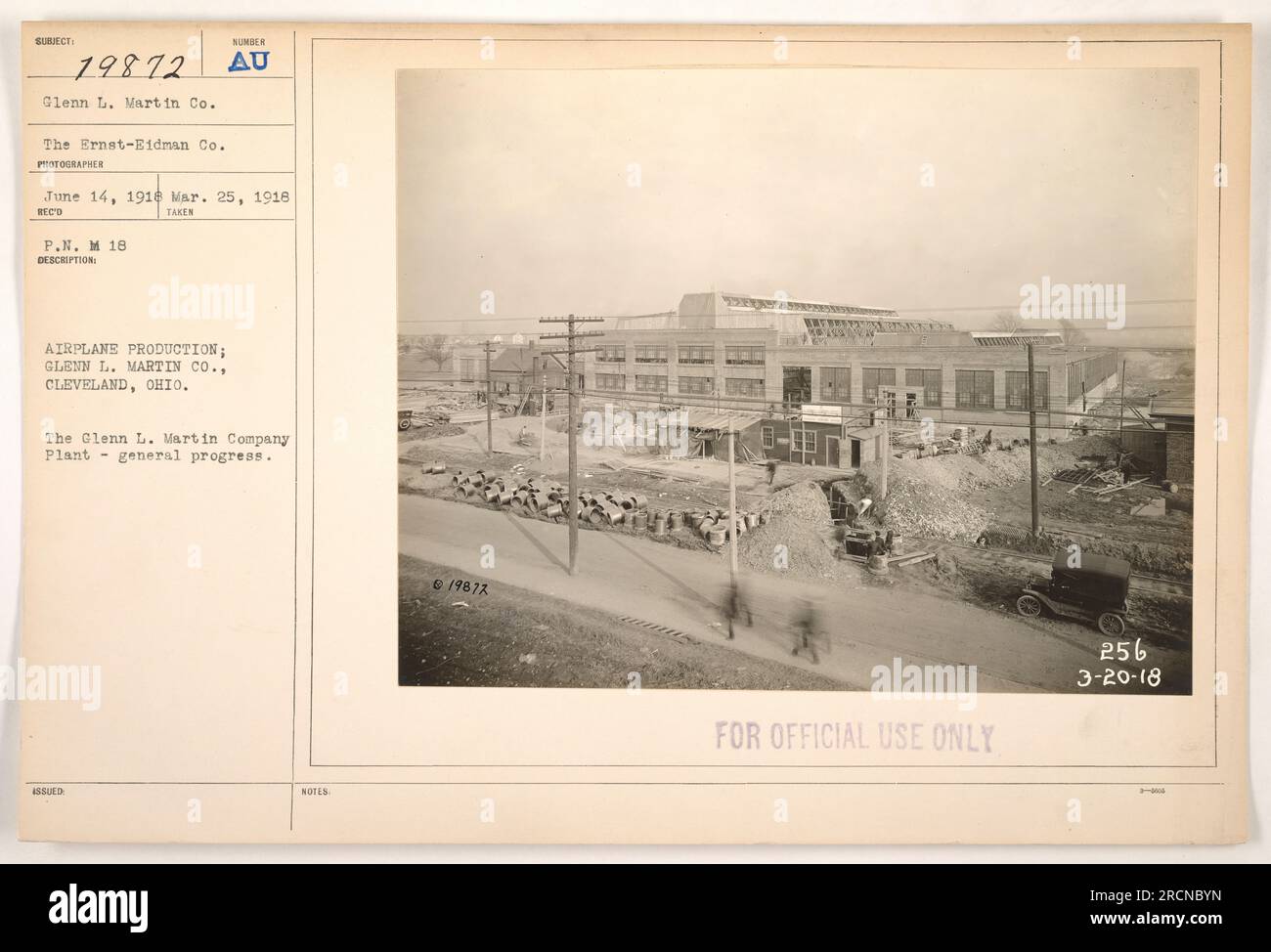 Image shows the Glenn L. Martin Company Plant in Cleveland, Ohio during ...