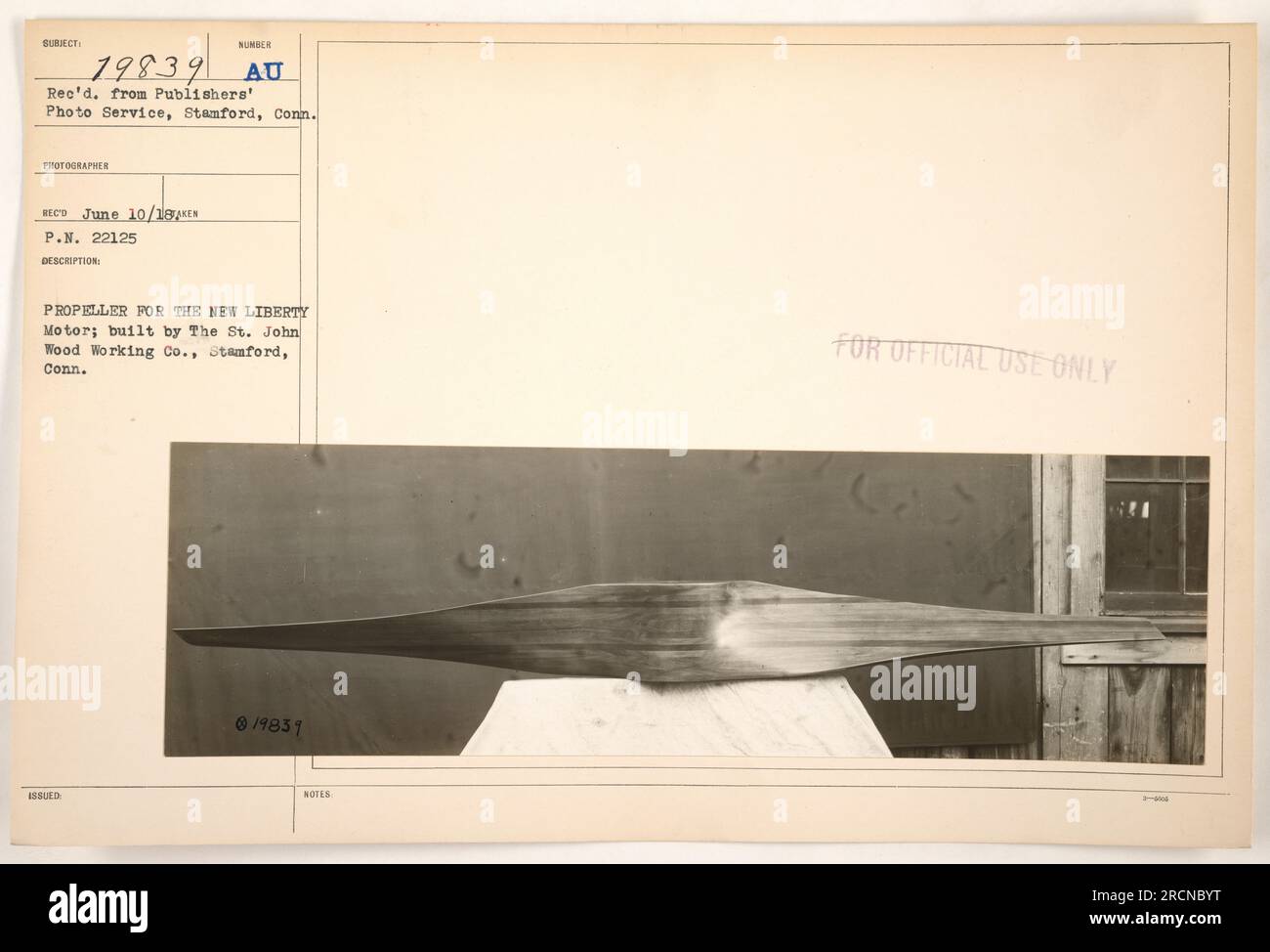 Image showing a surgeon being issued a propeller for the new Liberty ...