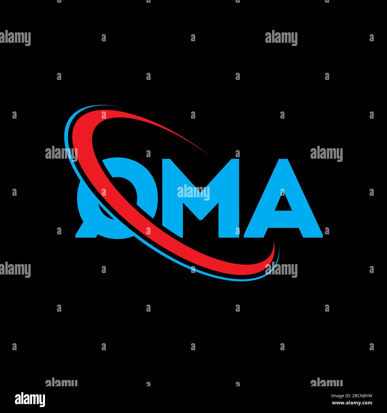 QMA logo. QMA letter. QMA letter logo design. Initials QMA logo linked ...