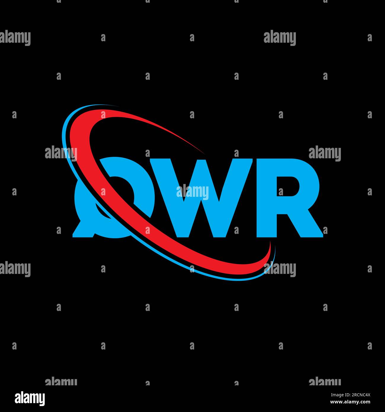 QWR logo. QWR letter. QWR letter logo design. Initials QWR logo linked ...