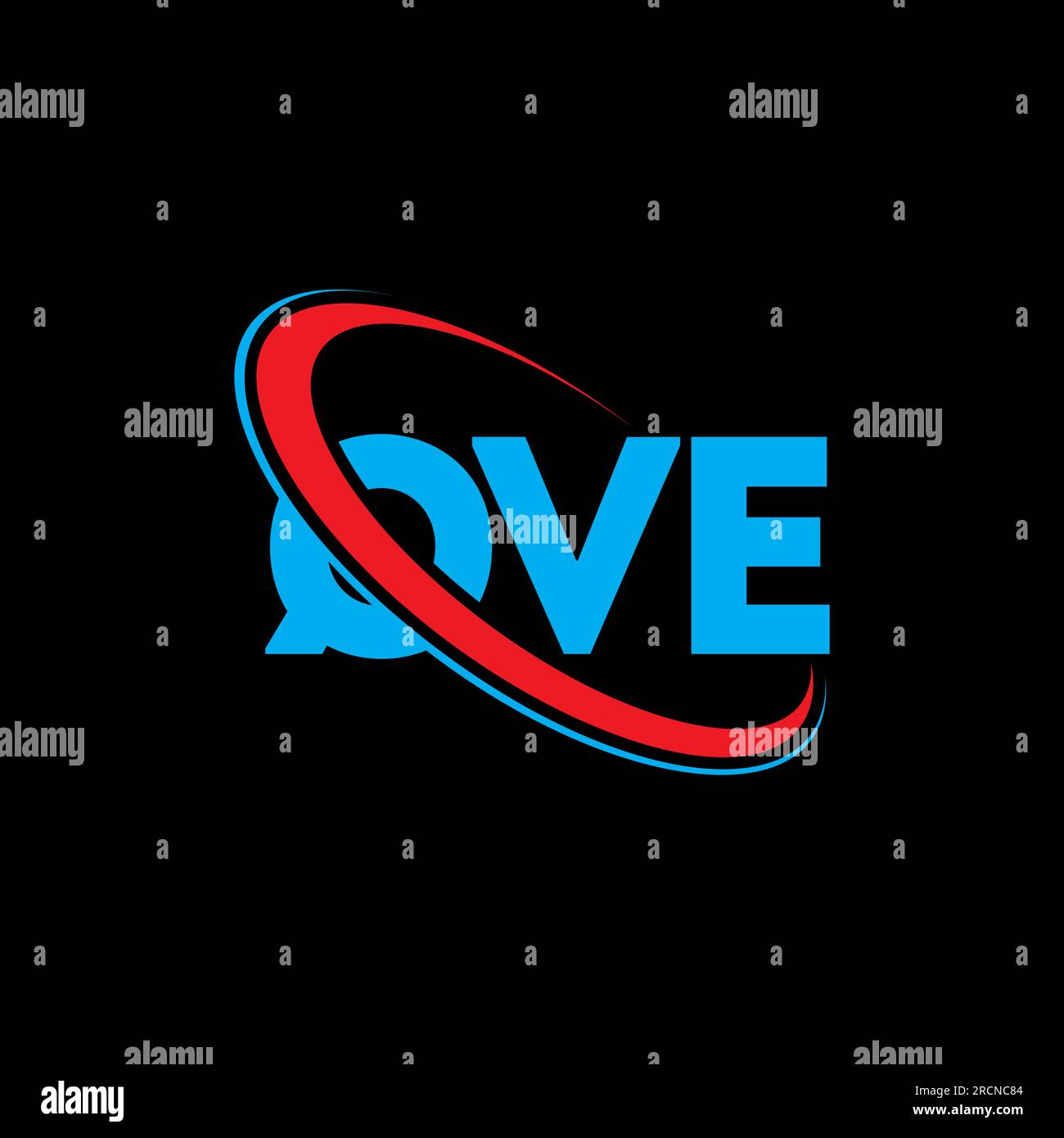 QVE logo. QVE letter. QVE letter logo design. Initials QVE logo linked with circle and uppercase ...