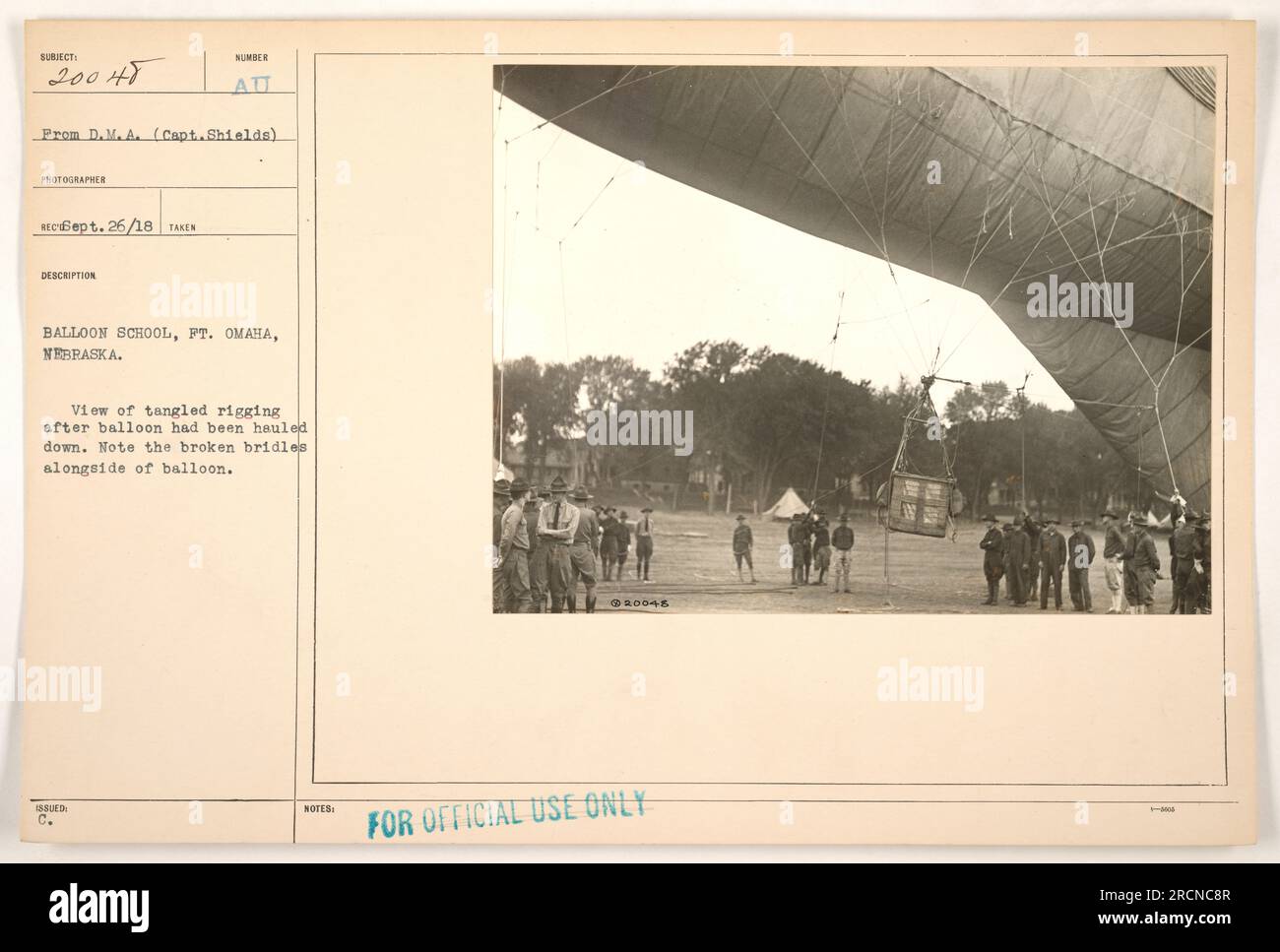 Tangled rigging and broken bridles are seen alongside a deflated ...