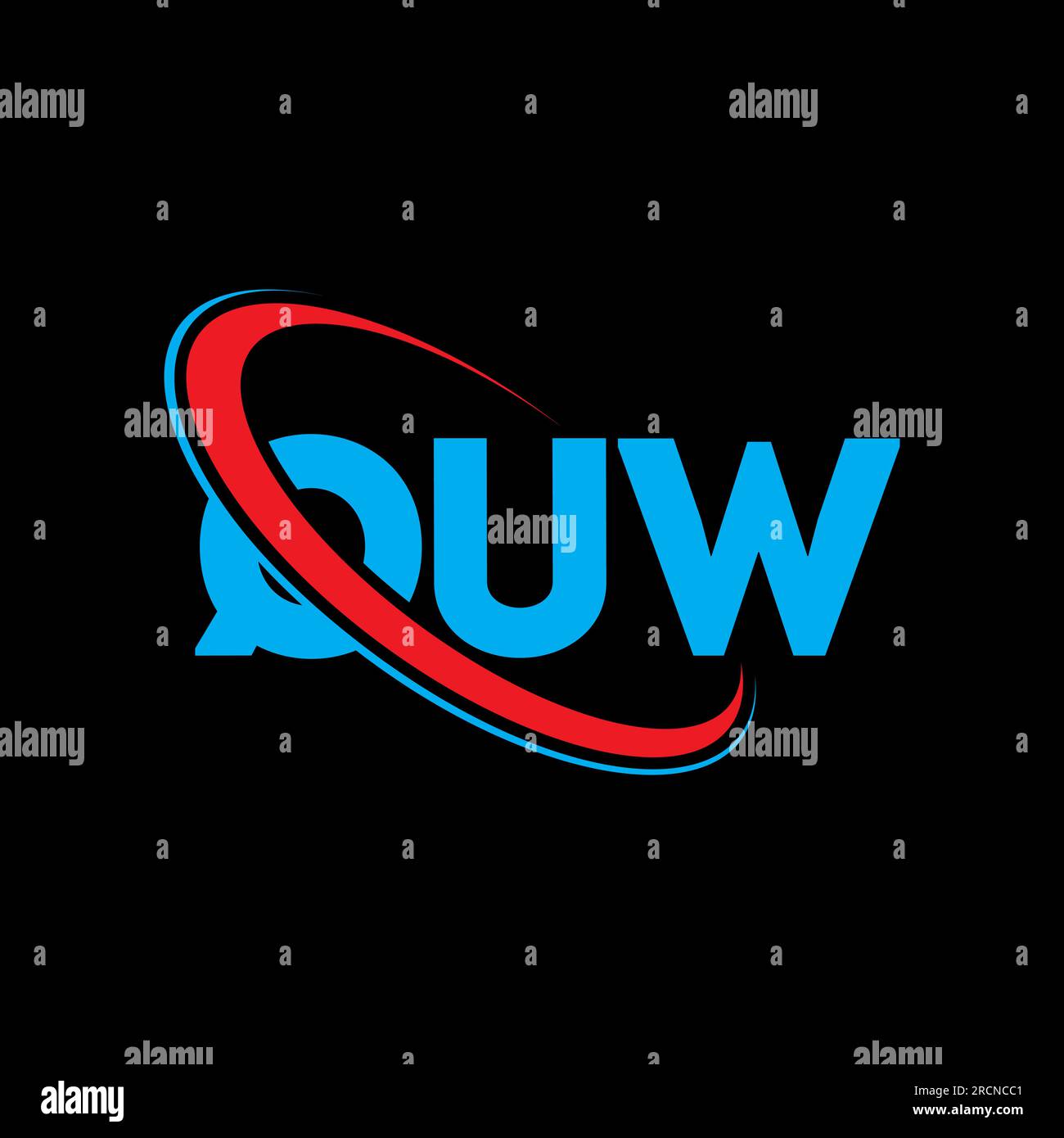 Quw technology logo Stock Vector Images - Alamy