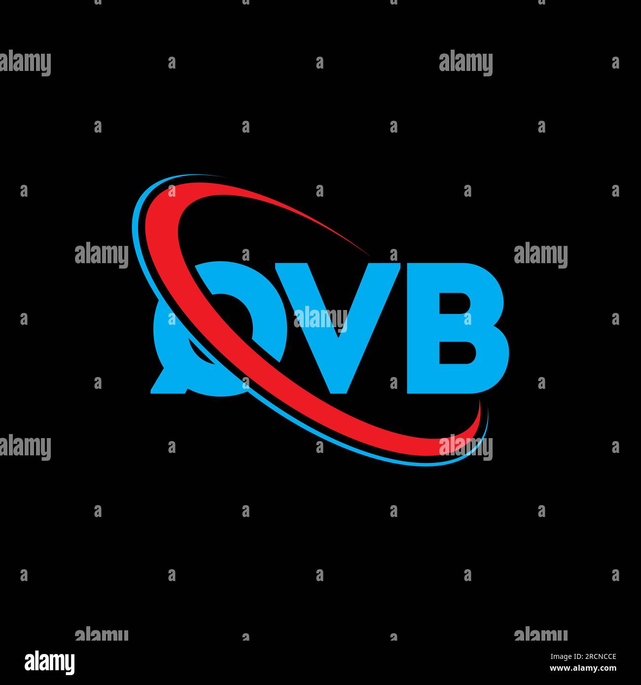 QVB logo. QVB letter. QVB letter logo design. Initials QVB logo linked ...