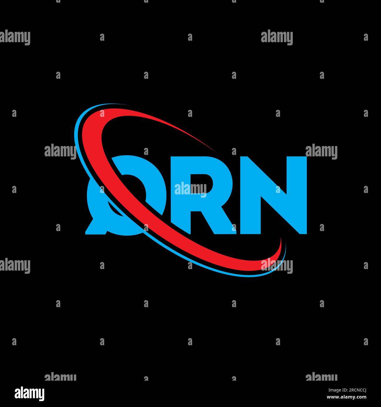 QRN logo. QRN letter. QRN letter logo design. Initials QRN logo linked ...