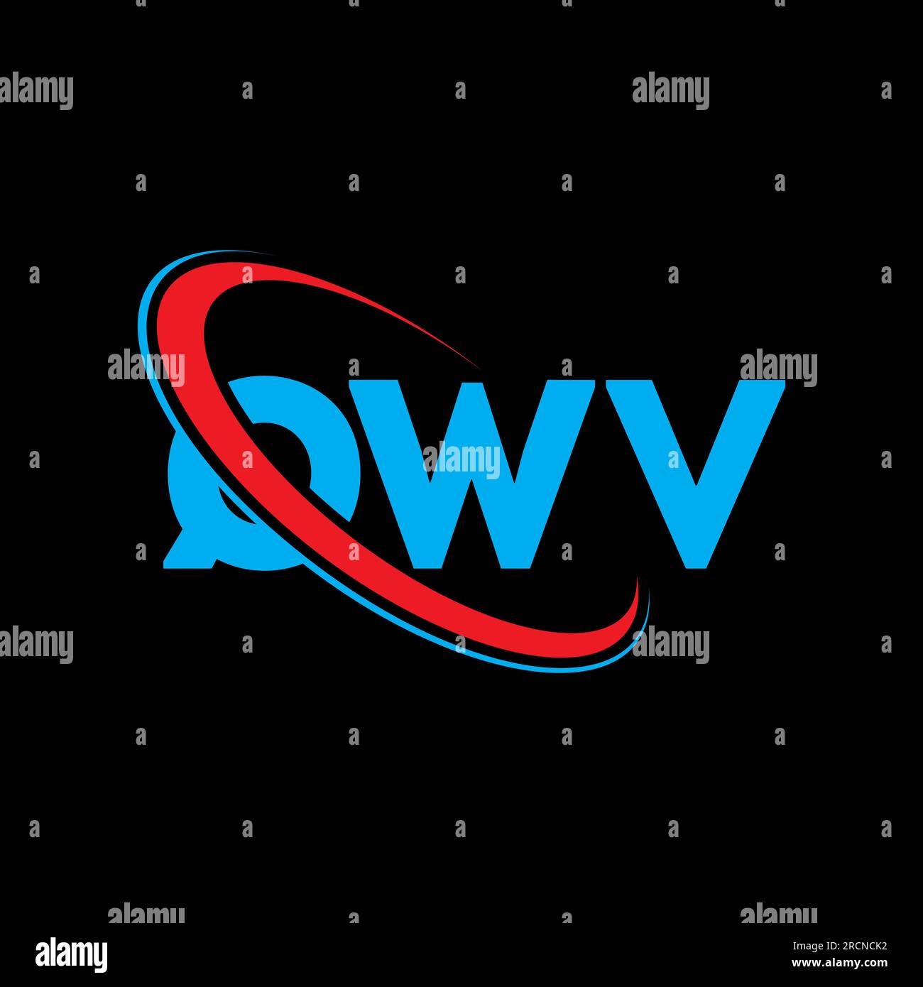 QWV logo. QWV letter. QWV letter logo design. Initials QWV logo linked ...