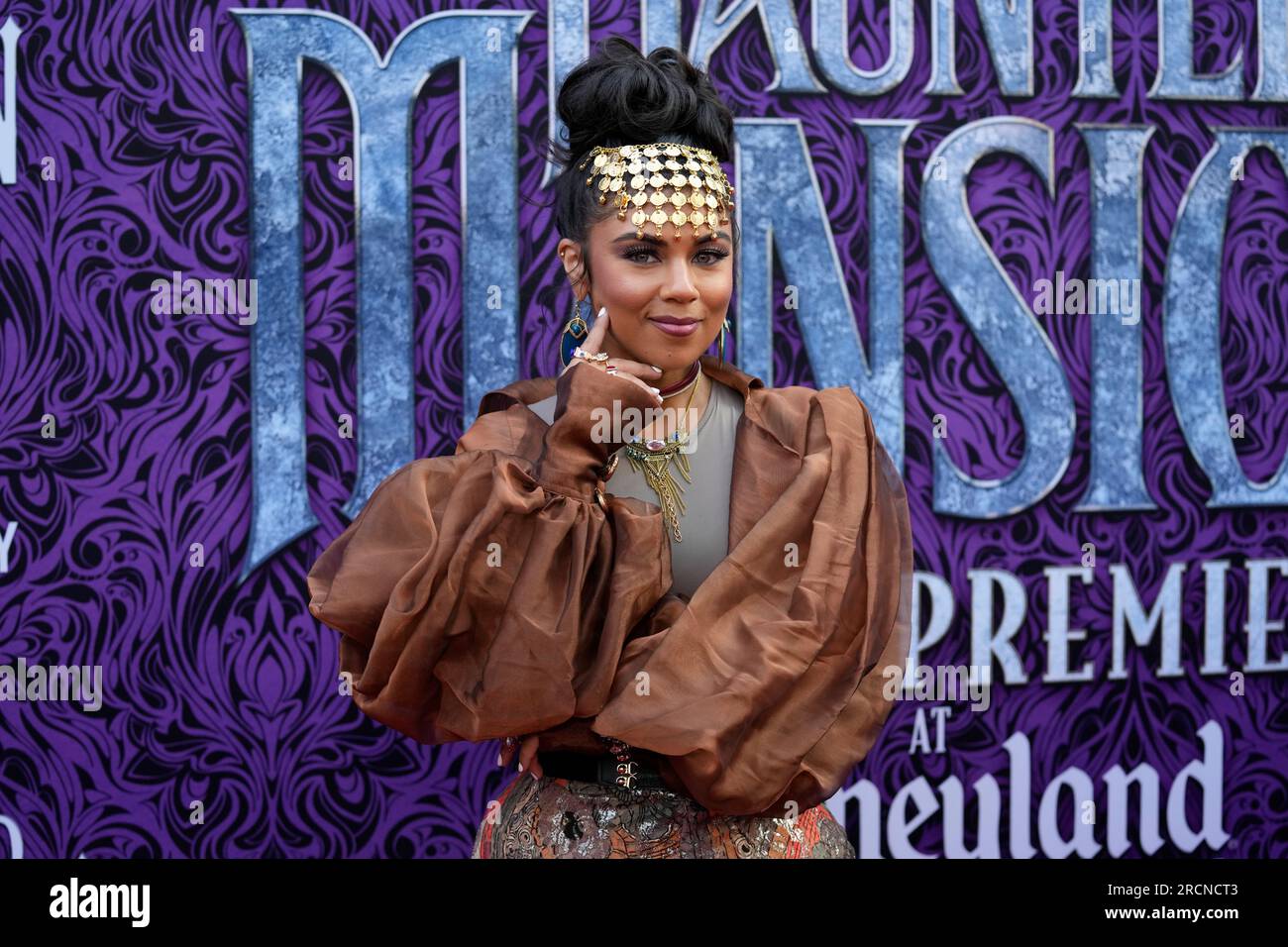 Brandi King arrives at the world premiere of Disney's "Haunted Mansion ...