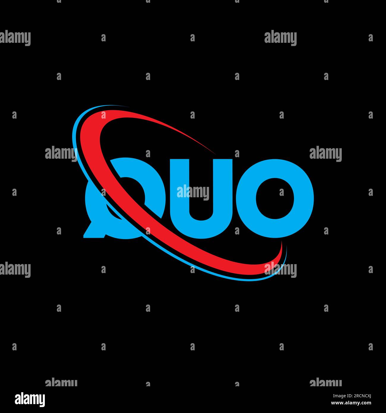 QUO logo. QUO letter. QUO letter logo design. Initials QUO logo linked ...