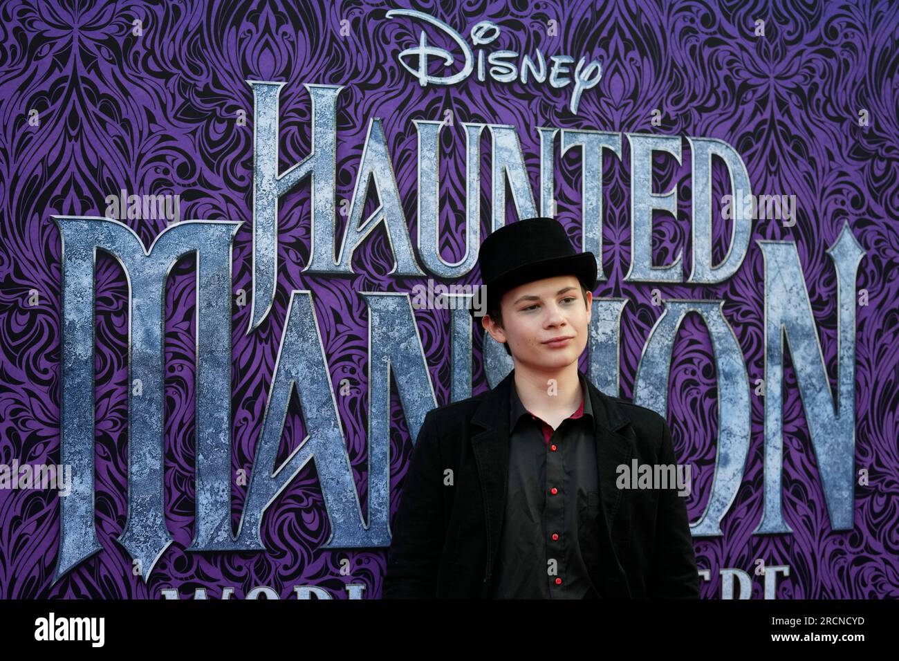 Jake Diaz arrives at the world premiere of Disney's "Haunted Mansion ...