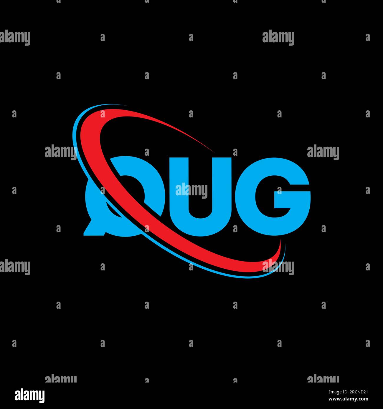 QUG logo. QUG letter. QUG letter logo design. Initials QUG logo linked ...