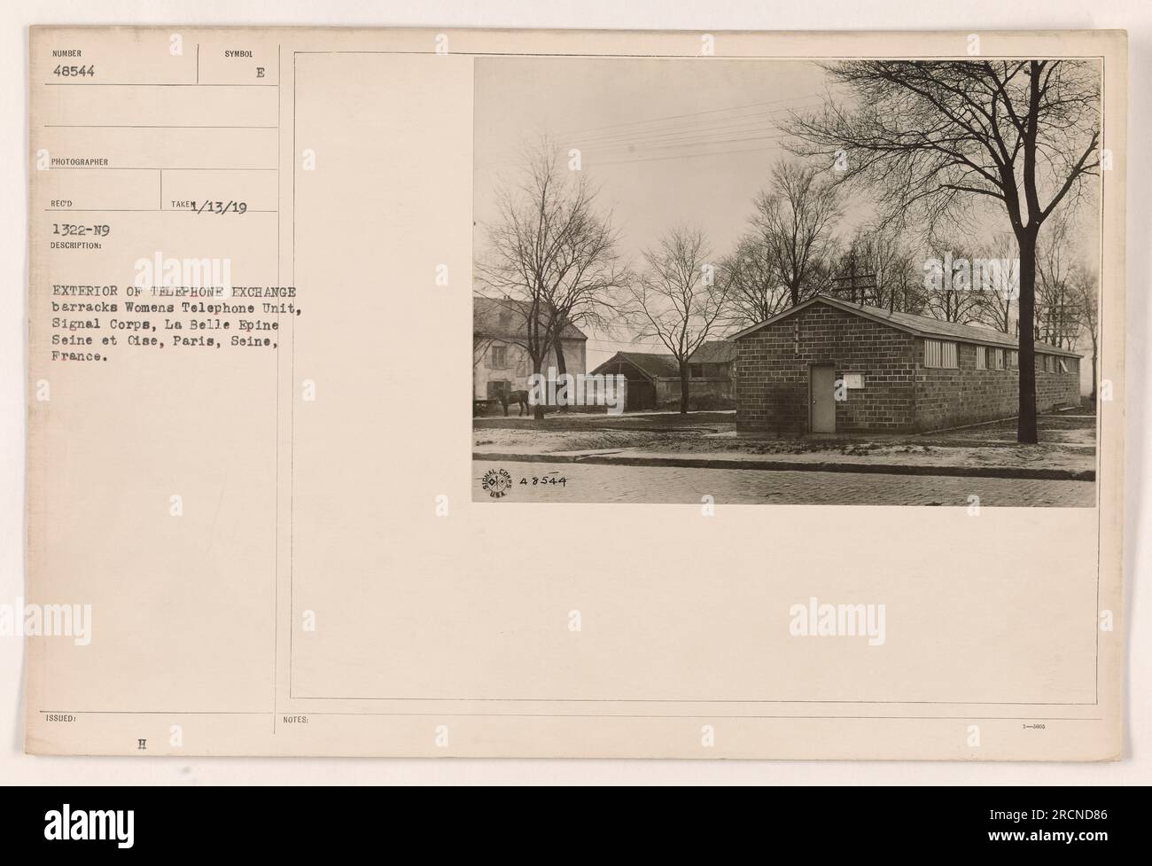 Exterior view of the Telephone Exchange Barracks, home to the Women's ...