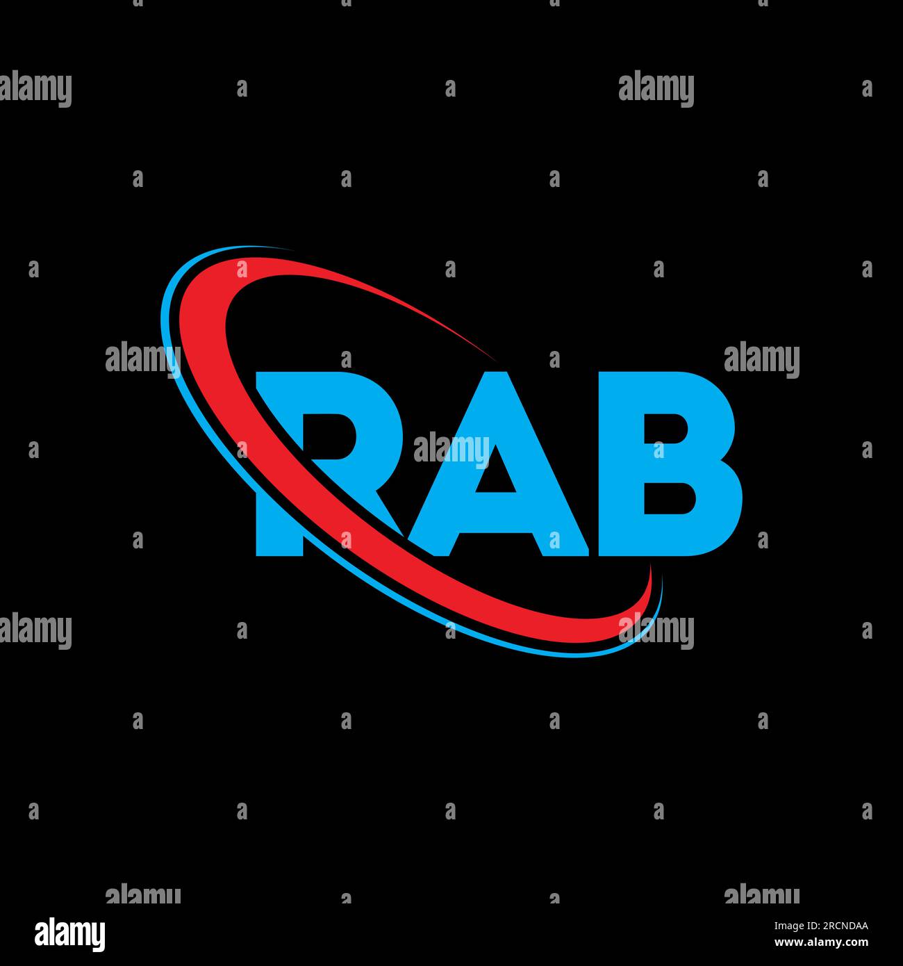 RAB logo. RAB letter. RAB letter logo design. Initials RAB logo linked with circle and uppercase ...