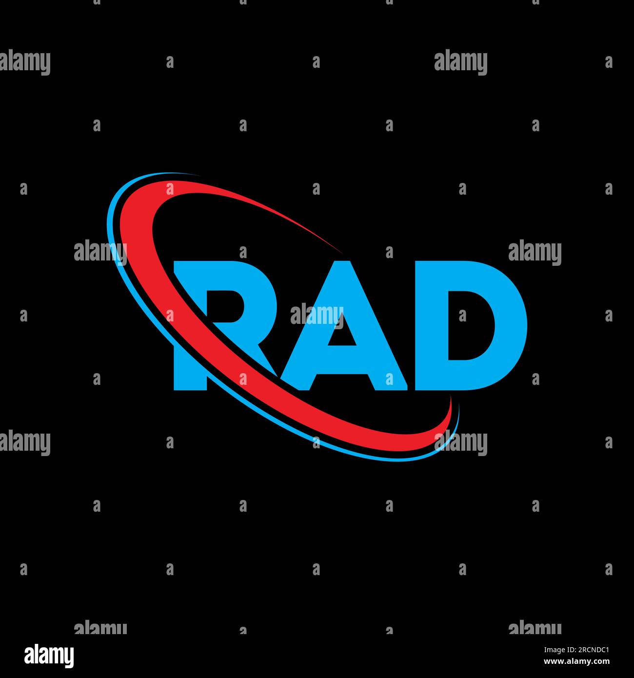 RAD logo. RAD letter. RAD letter logo design. Initials RAD logo linked ...