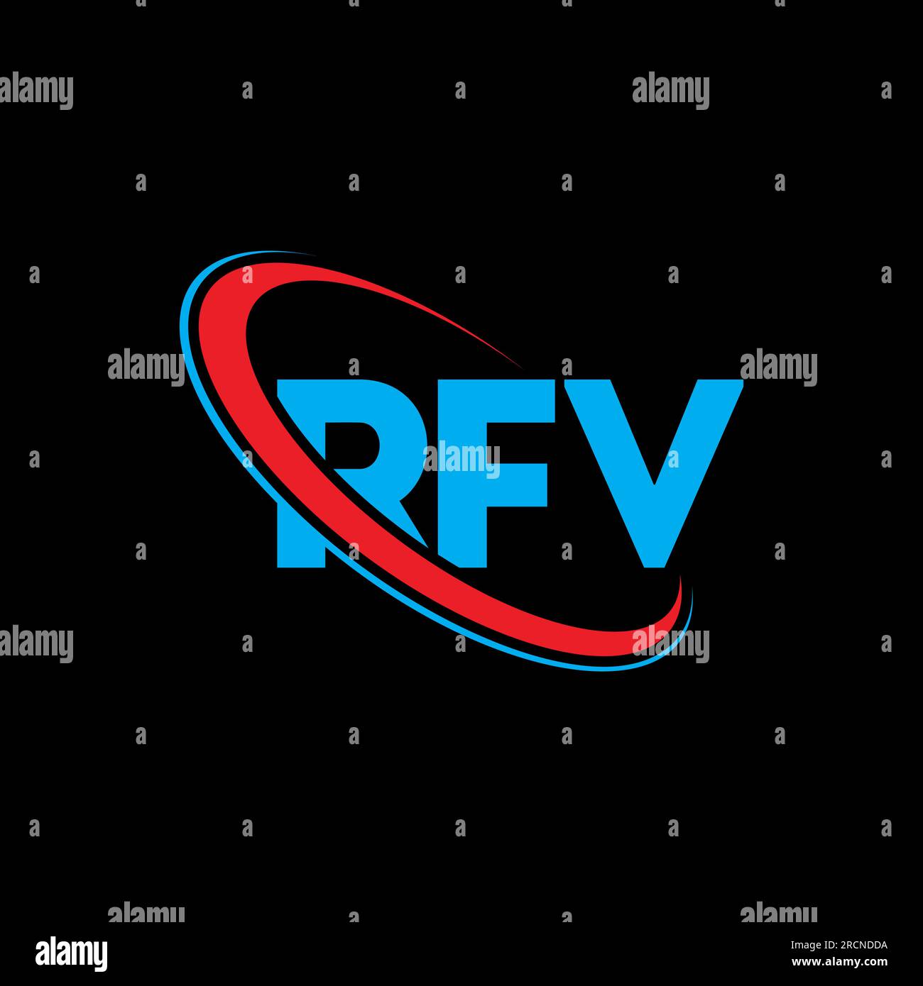 RFV logo. RFV letter. RFV letter logo design. Initials RFV logo linked ...