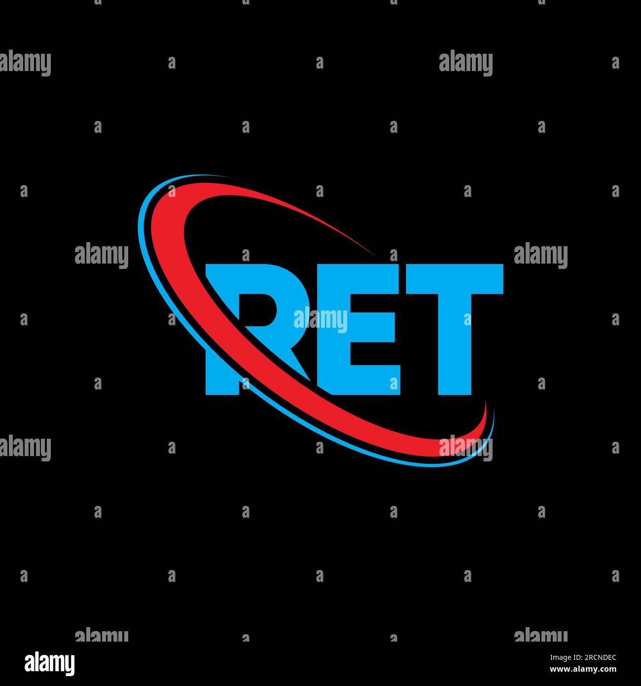 RET logo. RET letter. RET letter logo design. Initials RET logo linked ...