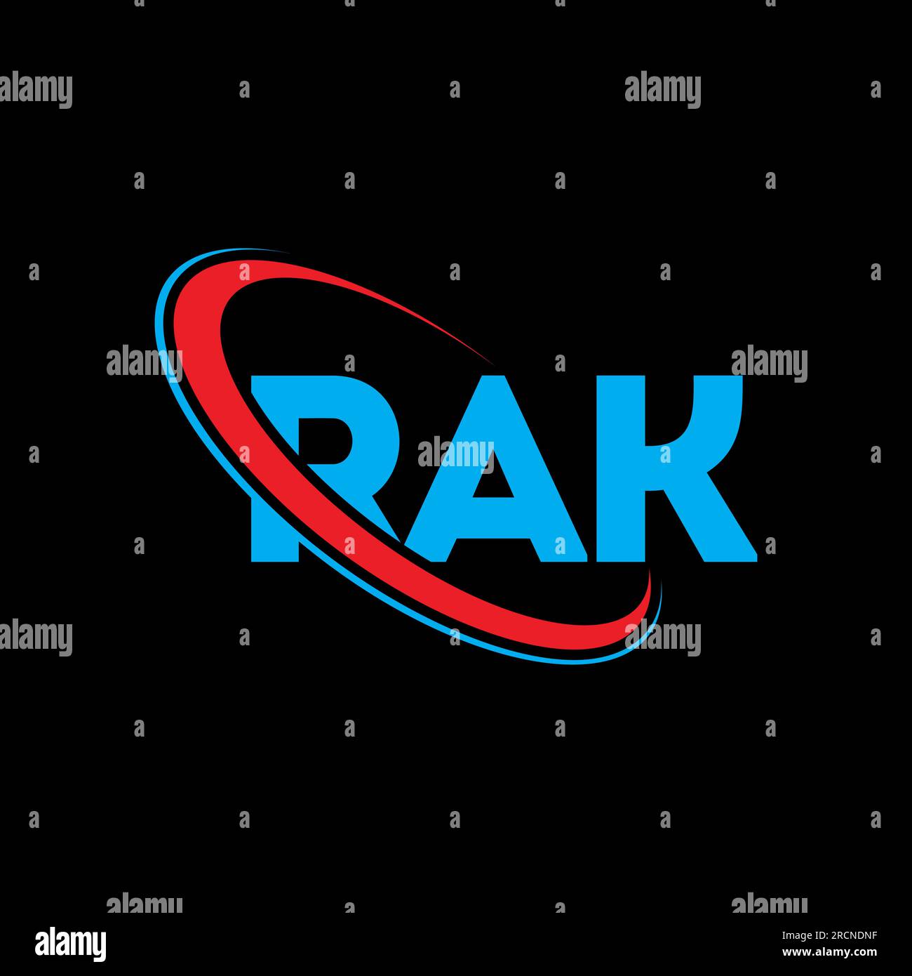 RAK logo. RAK letter. RAK letter logo design. Initials RAK logo linked ...