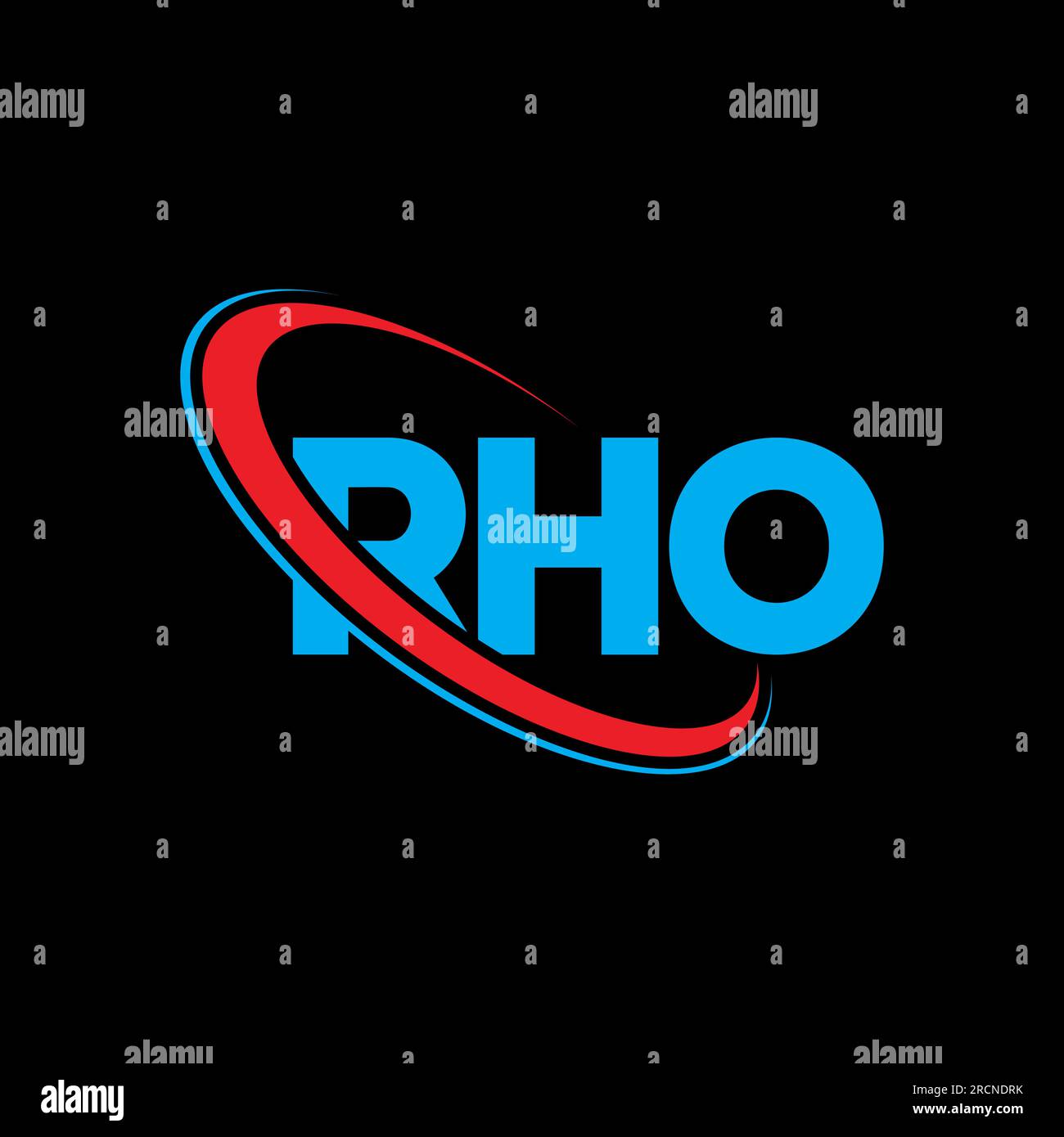 RHO logo. RHO letter. RHO letter logo design. Initials RHO logo linked ...