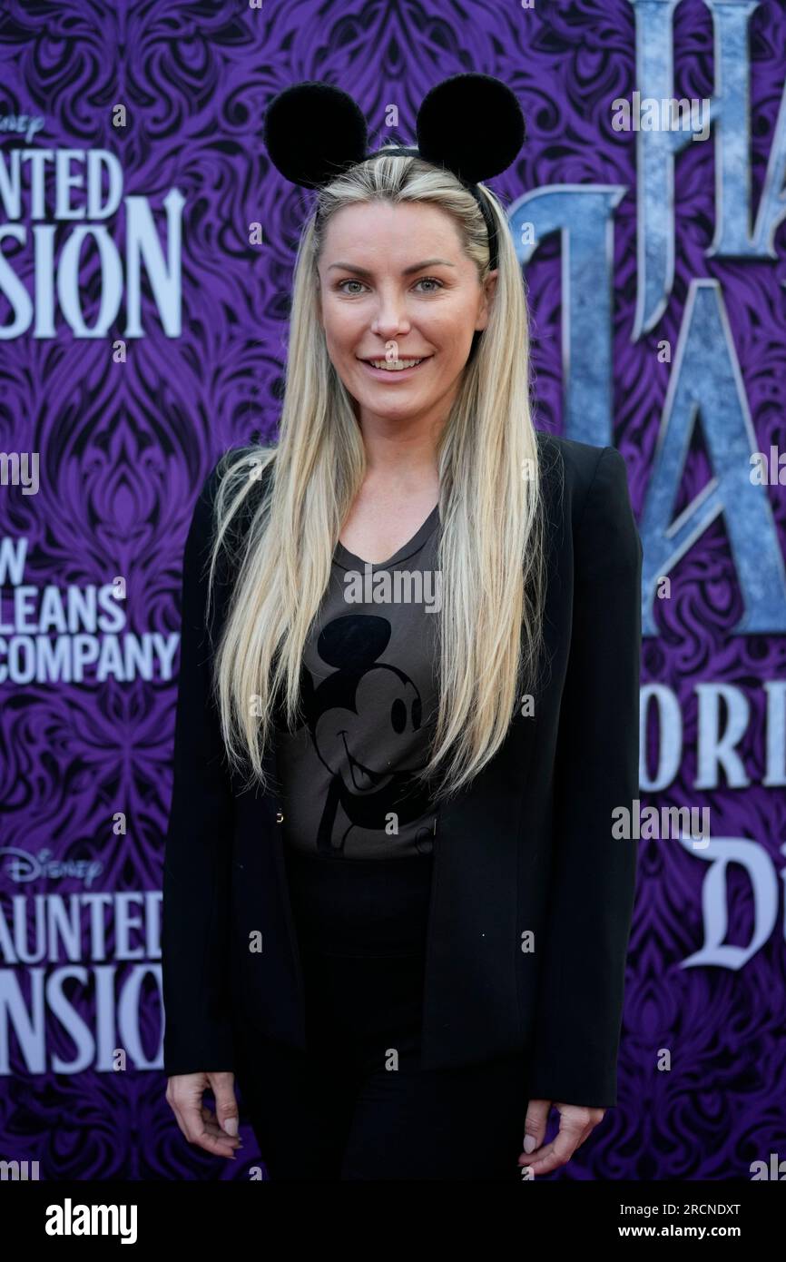 Crystal Hefner arrives at the world premiere of Disney's "Haunted ...