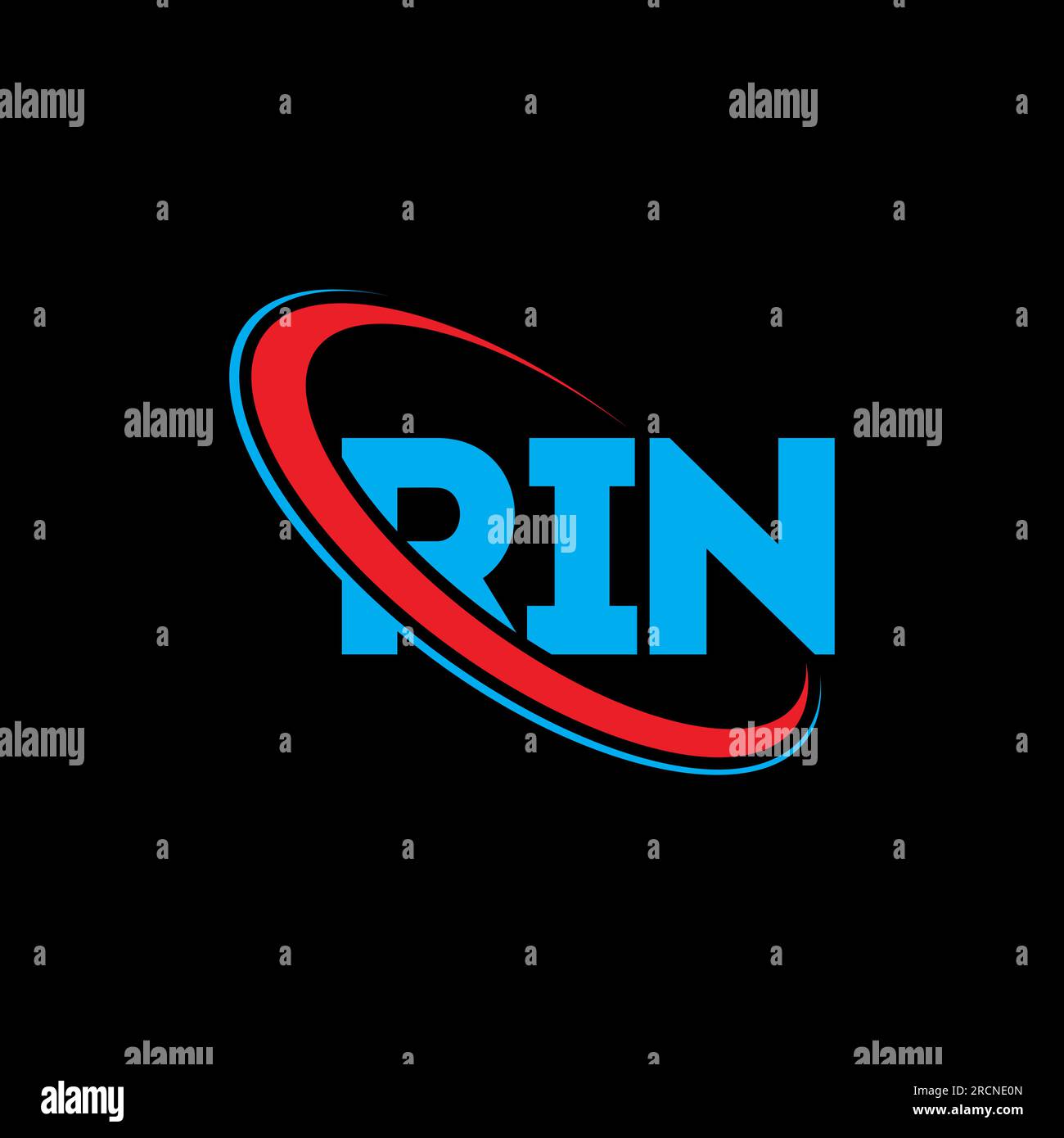 RIN logo. RIN letter. RIN letter logo design. Initials RIN logo linked ...