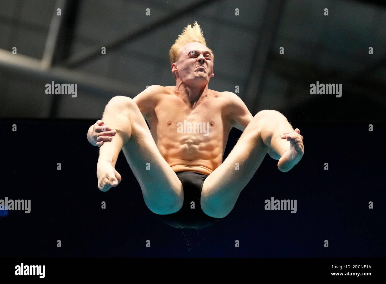 Jack Ryan of the United States competes during the men's 1m springboard ...