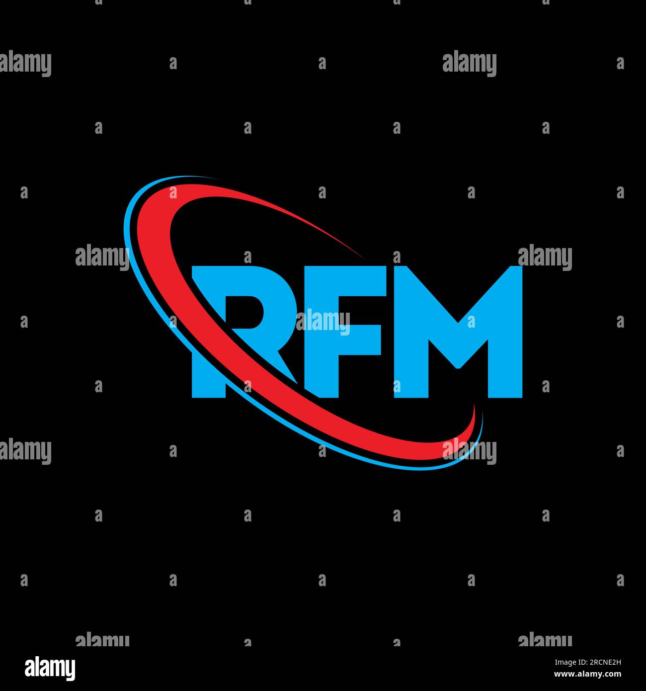 Rfm minimalist logo Stock Vector Images - Alamy