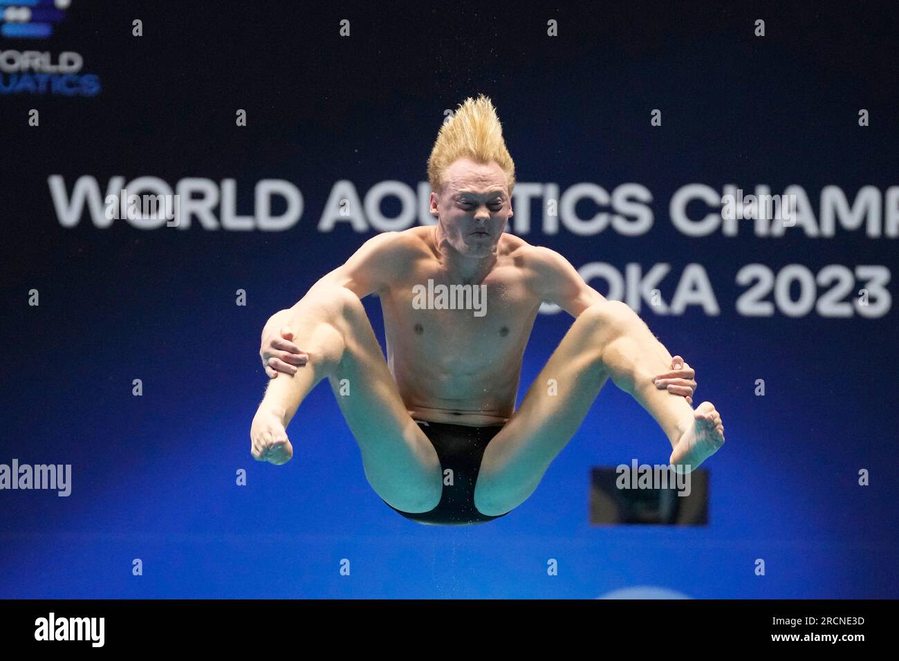 Jack Ryan of the United States competes during the men's 1m springboard ...