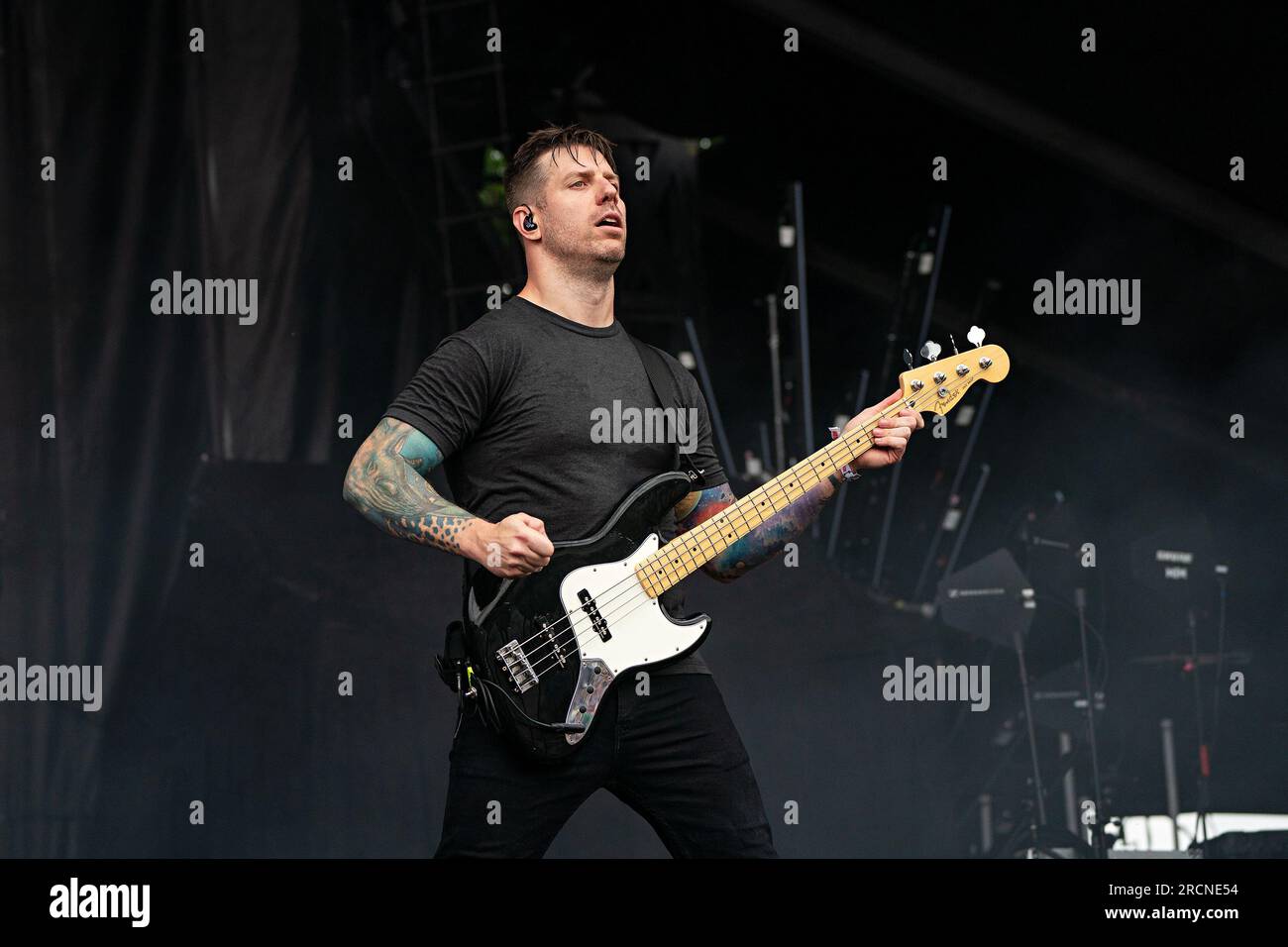 Grant Brandell of UnderOath performs at Inkcarceration Music and Tattoo Festival on Saturday ...