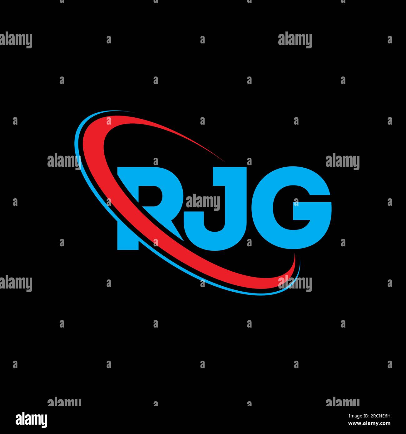 RJG logo. RJG letter. RJG letter logo design. Initials RJG logo linked ...