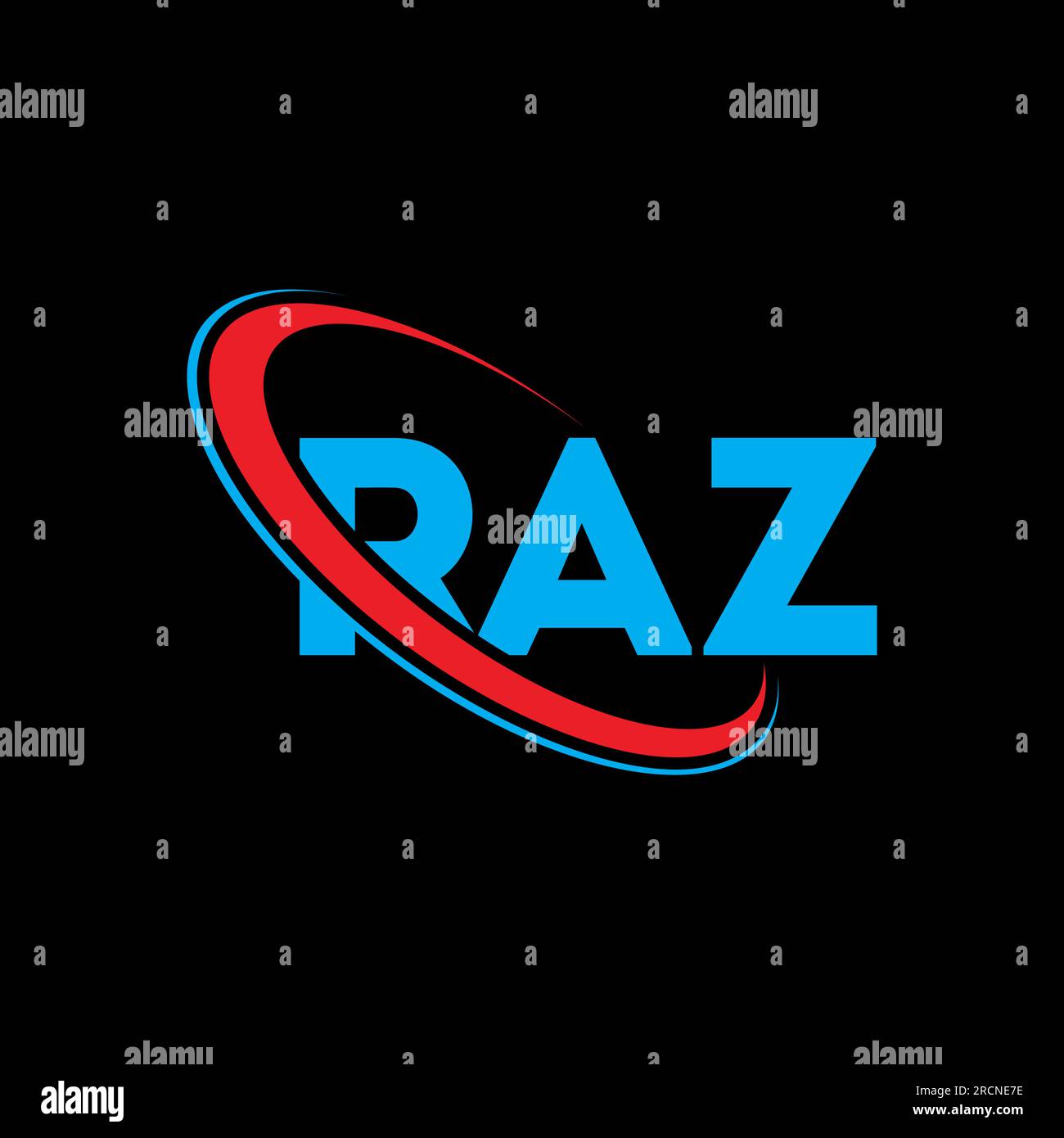 RAZ logo. RAZ letter. RAZ letter logo design. Initials RAZ logo linked with circle and uppercase ...