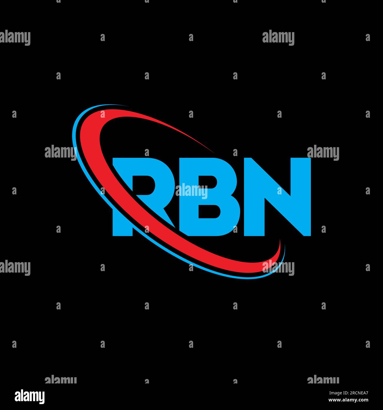 RBN logo. RBN letter. RBN letter logo design. Initials RBN logo linked with circle and uppercase ...
